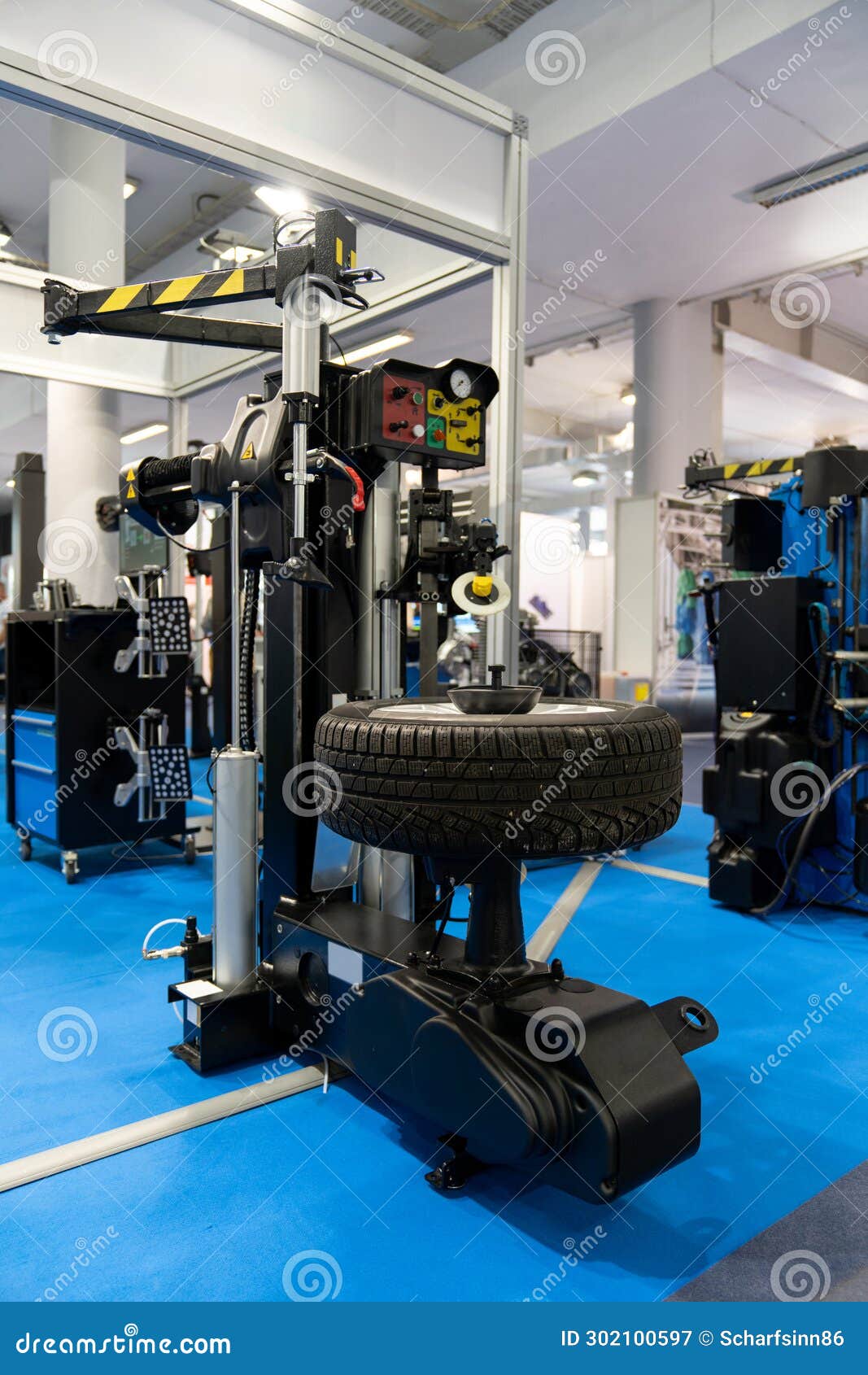Car Wheel Balancing Device for Tire Fitting Stock Image - Image of ...