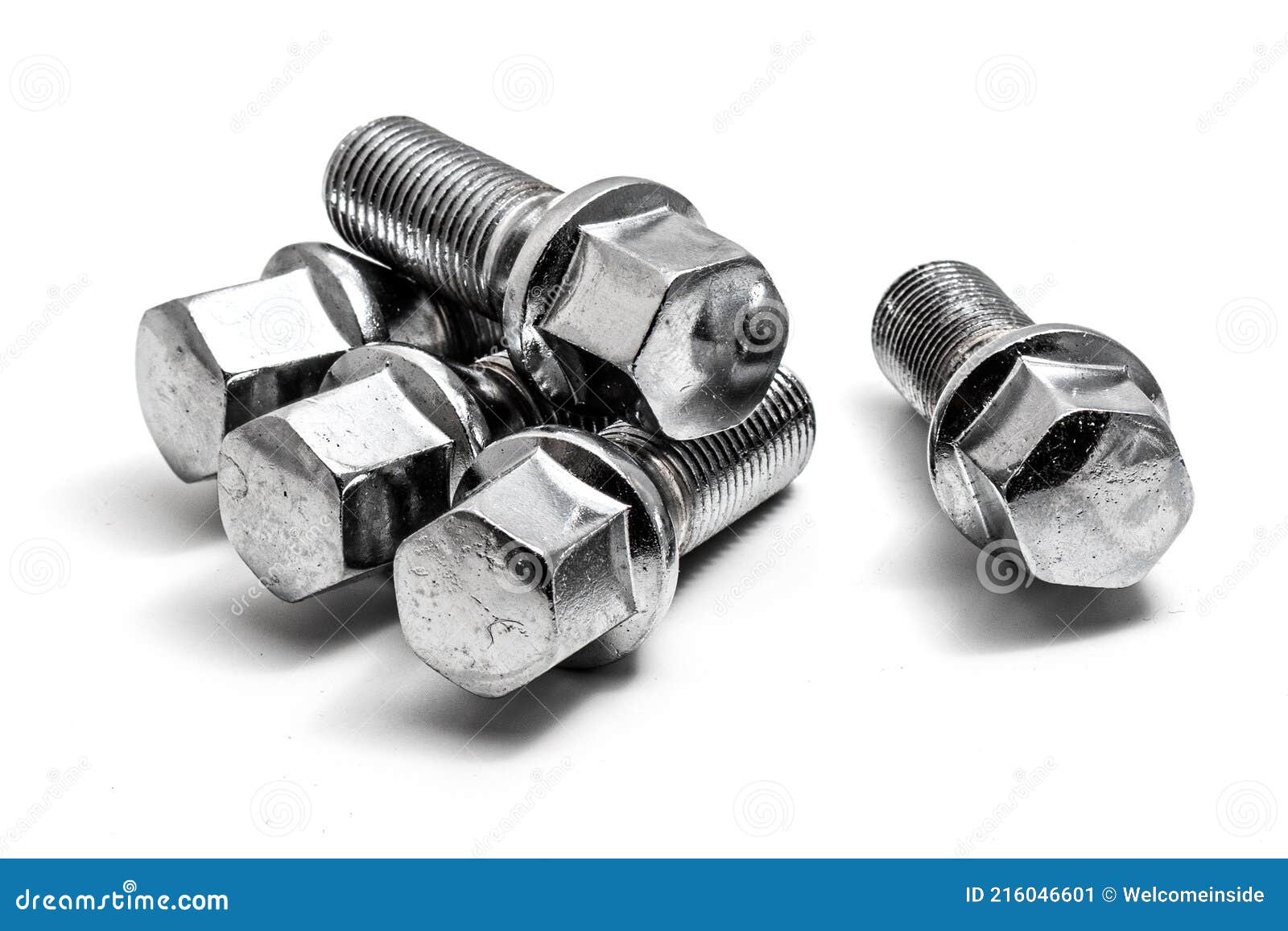 Lug nut Car wheel bolt set stock image. Image of background - 216046601