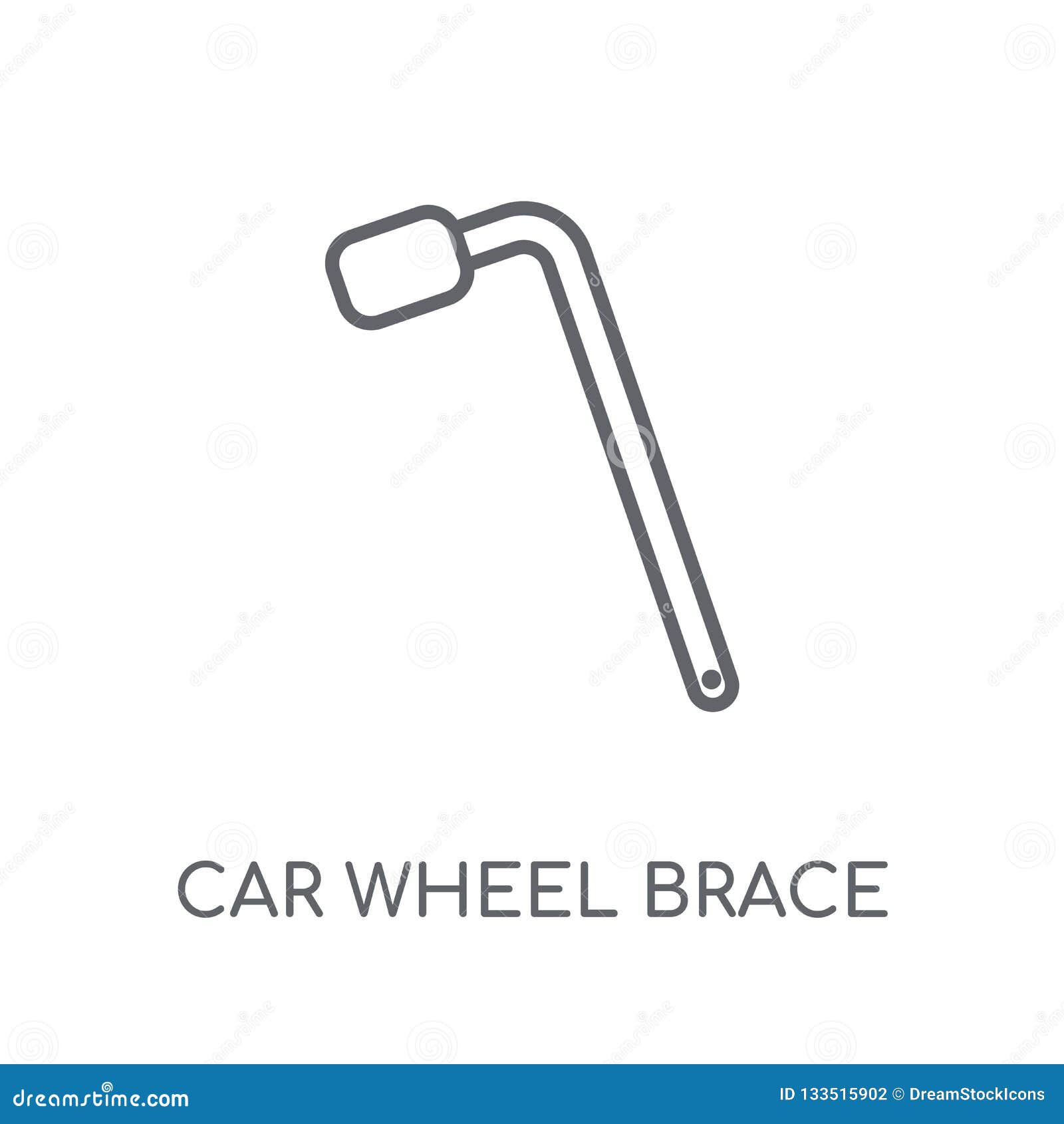 Car Wheel Brace Linear Icon. Modern Outline Car Wheel Brace Logo Stock ... Car Wheel Brace Linear Icon. Modern Outline Car Wheel Brace Logo Stock ...