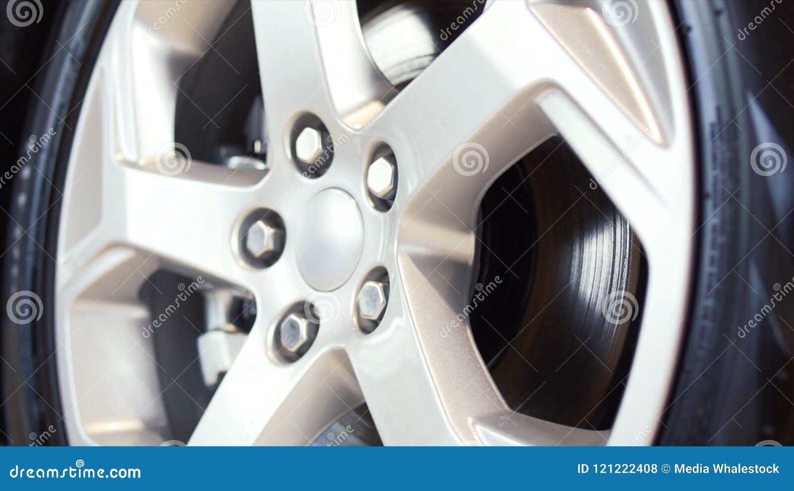 Car Wheel on a Car Close-up. Stock. Wheel Tuning Disk Stock Photo ...