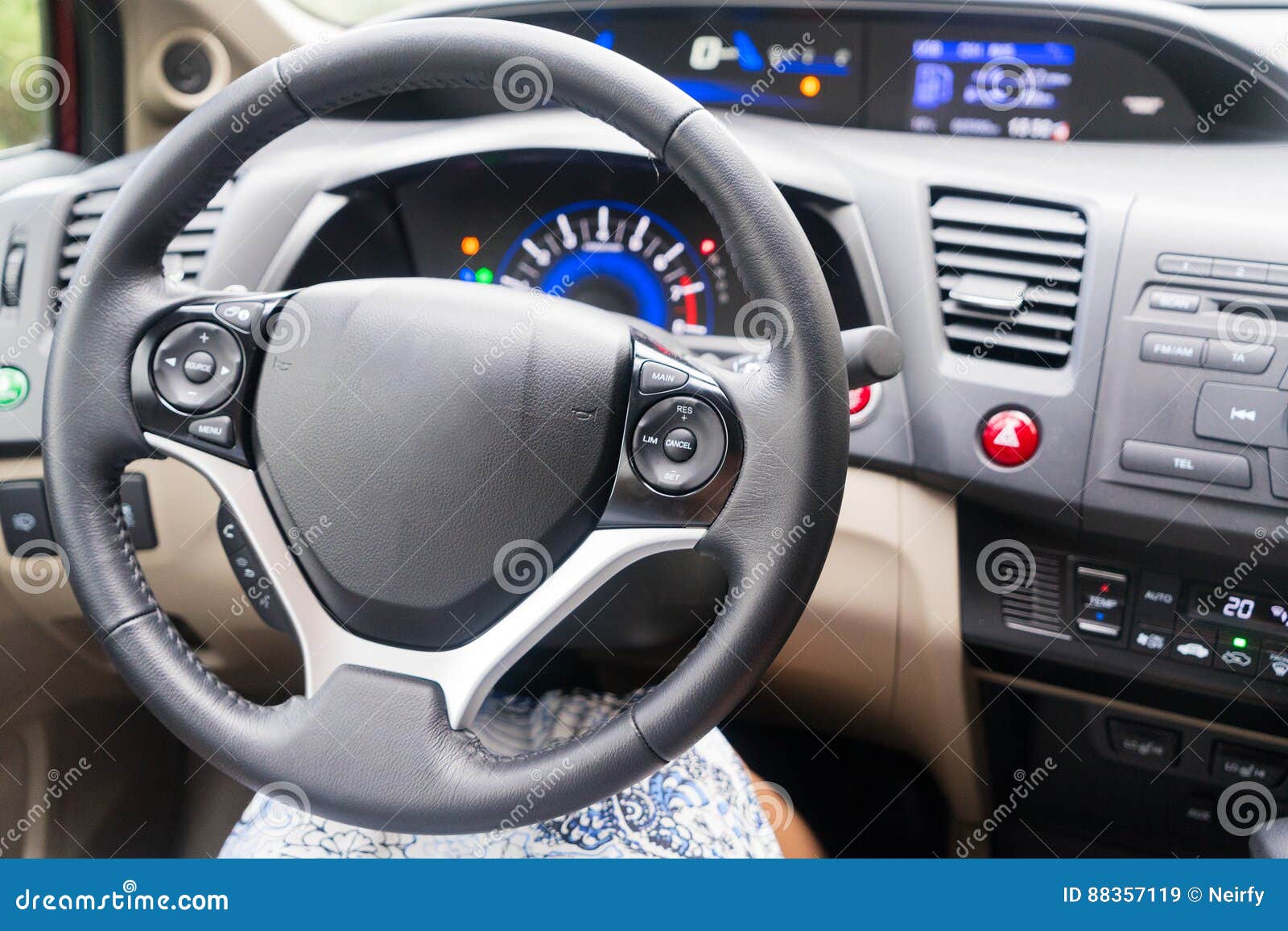 Car wheel with dashboard stock image. Image of looking - 88357119