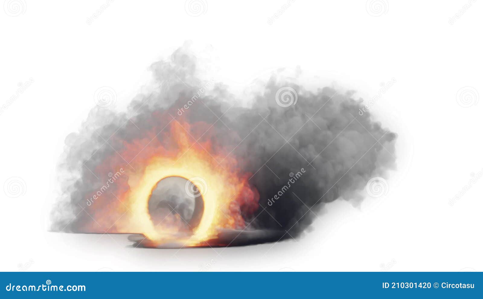 Car Wheel on Fire, Seamless Loop, White Background Stock Footage ...