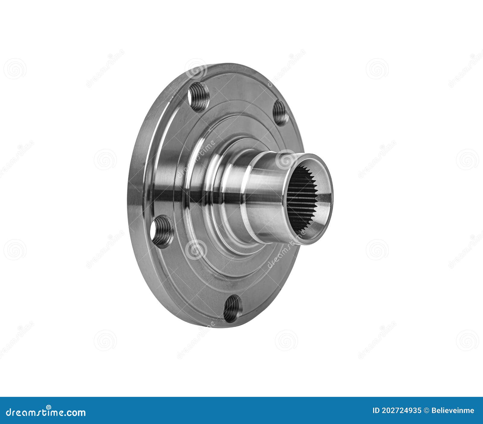 Car Wheel Hub Isolated on White Background Stock Image - Image of ...
