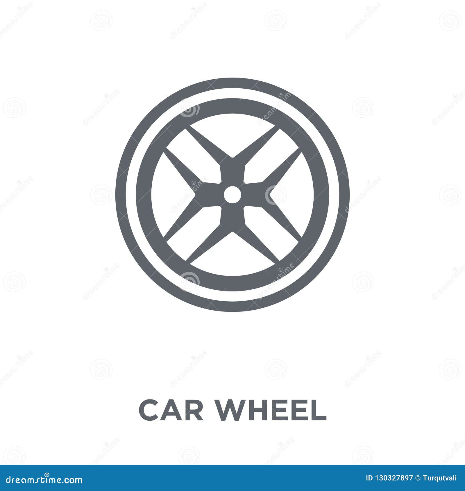 Car Wheel Icon from Collection. Stock Vector - Illustration of drive ...