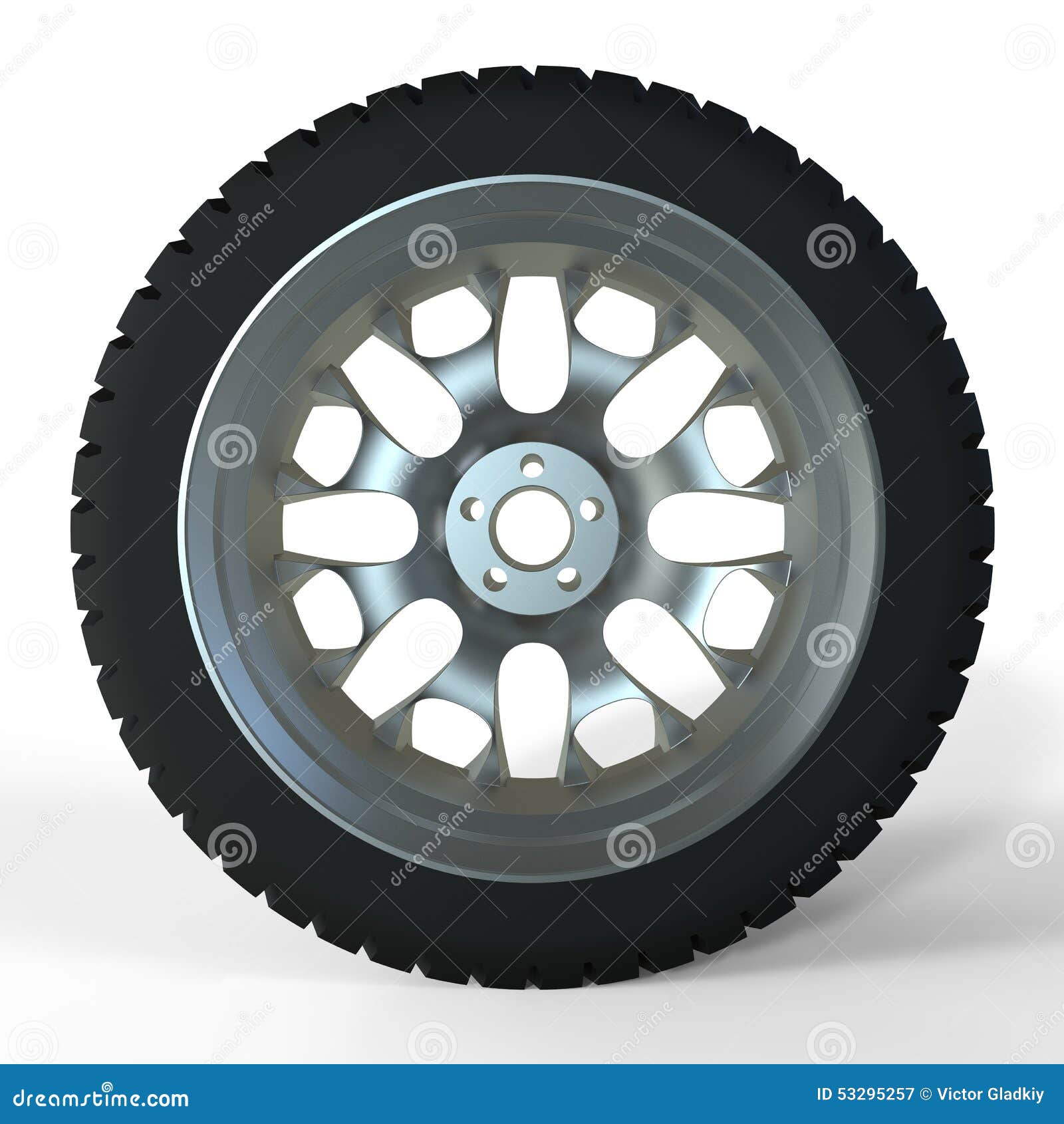 Car Wheel stock illustration. Illustration of rubber - 53295257