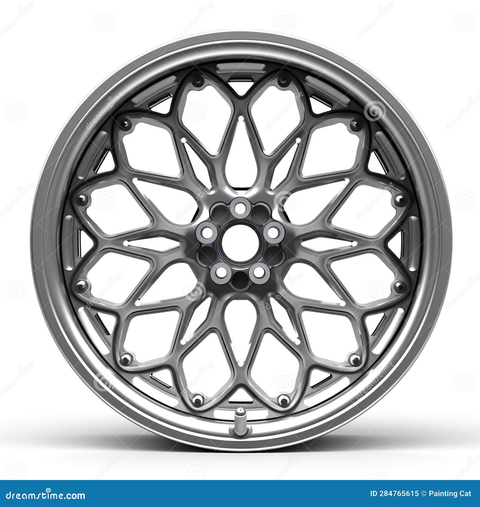 Car Wheel Isolated on a White Background Stock Illustration ...