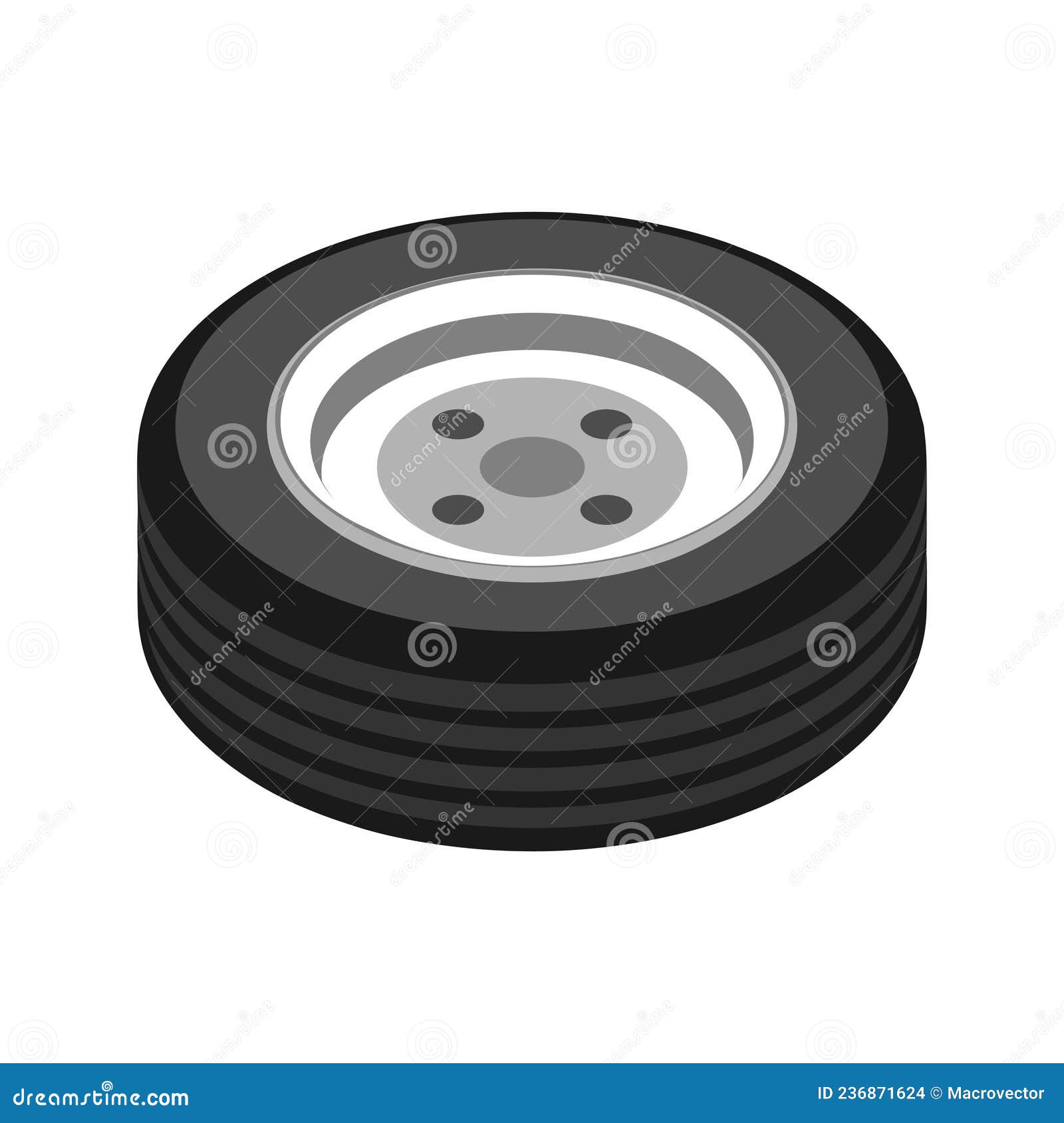 Car Wheel Isometric Composition Stock Vector - Illustration of repair ...