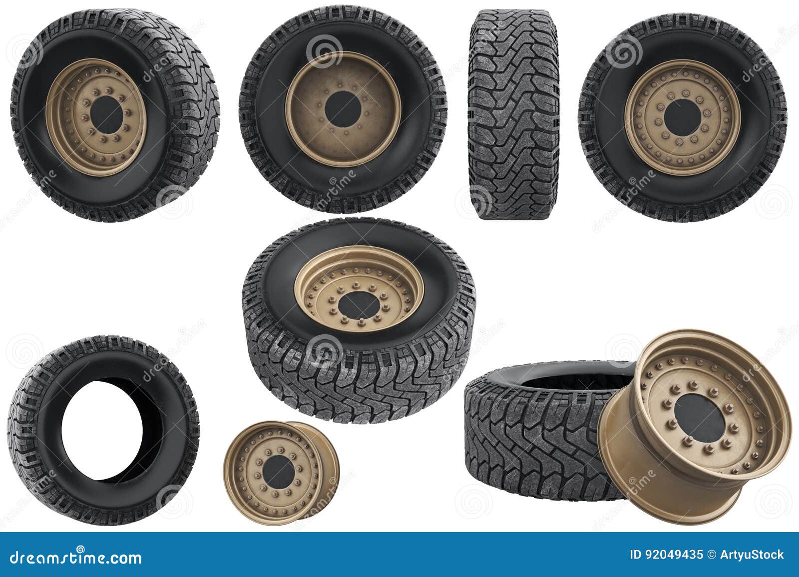 Car wheel military set stock illustration. Illustration of graphic ...