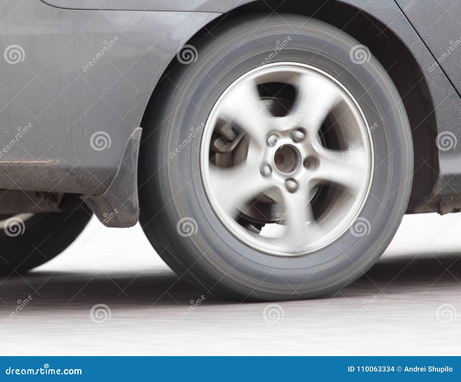 Car Wheel in Motion on the Road Stock Photo - Image of road, tire ...