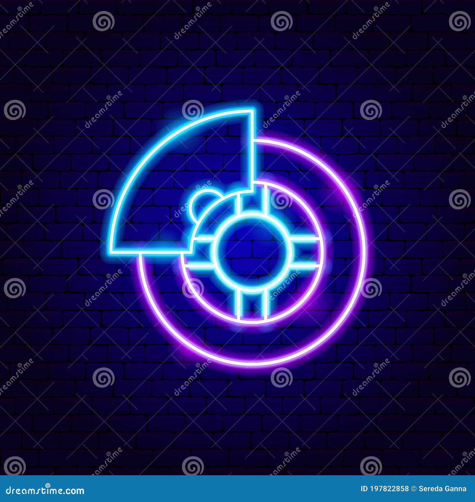 Car Wheel Neon Sign stock vector. Illustration of protector - 197822858