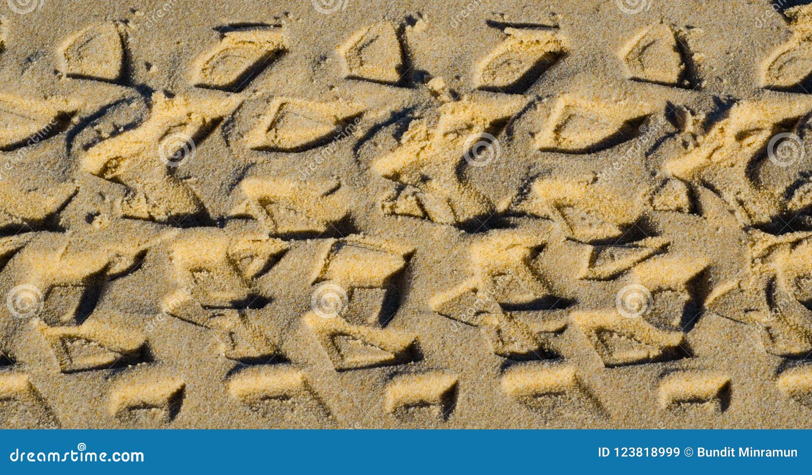 Car Wheel Pattern Texture on the Sand. Stock Image - Image of nature ...
