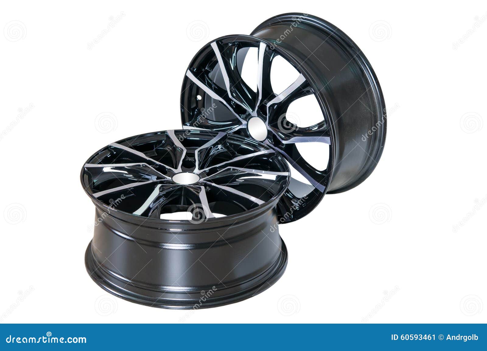 Car Wheel Rim Isolated on White. Stock Image - Image of bright ...