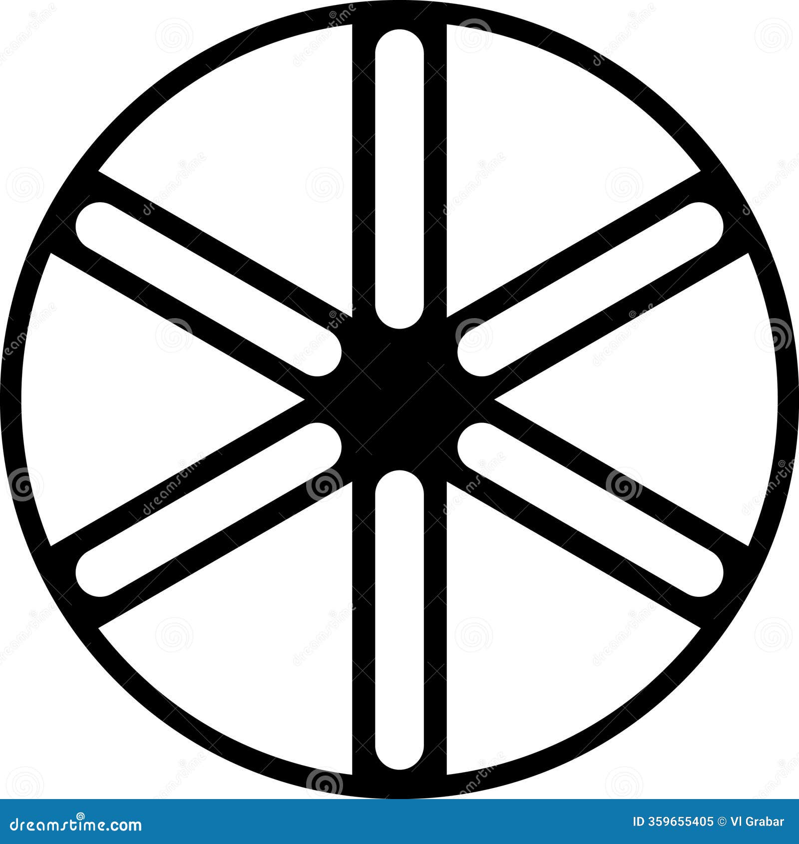 Car Wheel Rims Icon Vector Illustration. Stock Illustration ...