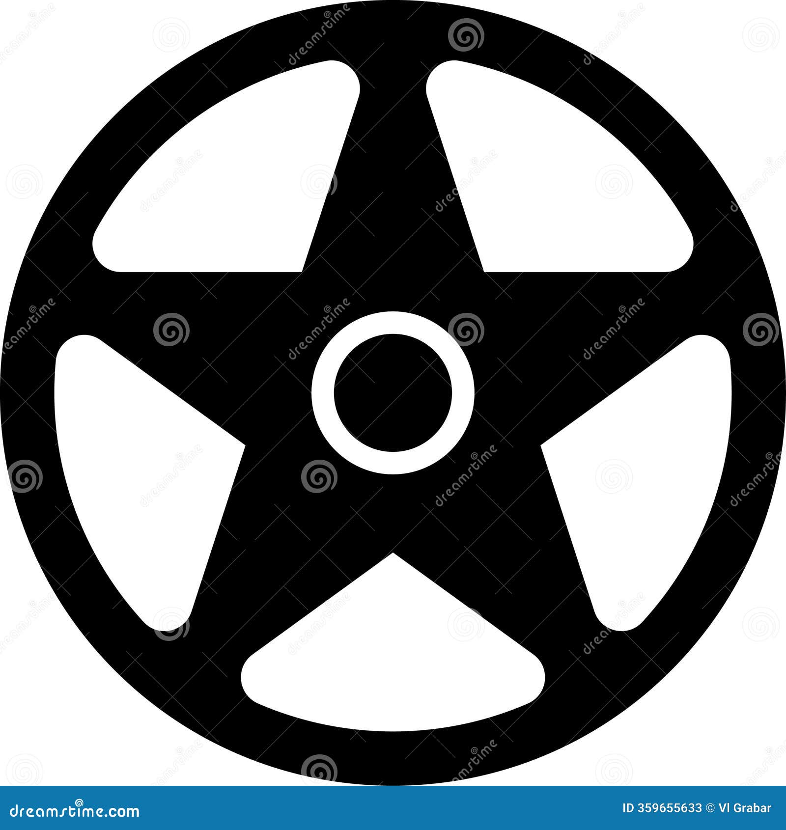 Car Wheel Rims Icon Vector Illustration. Stock Illustration ...