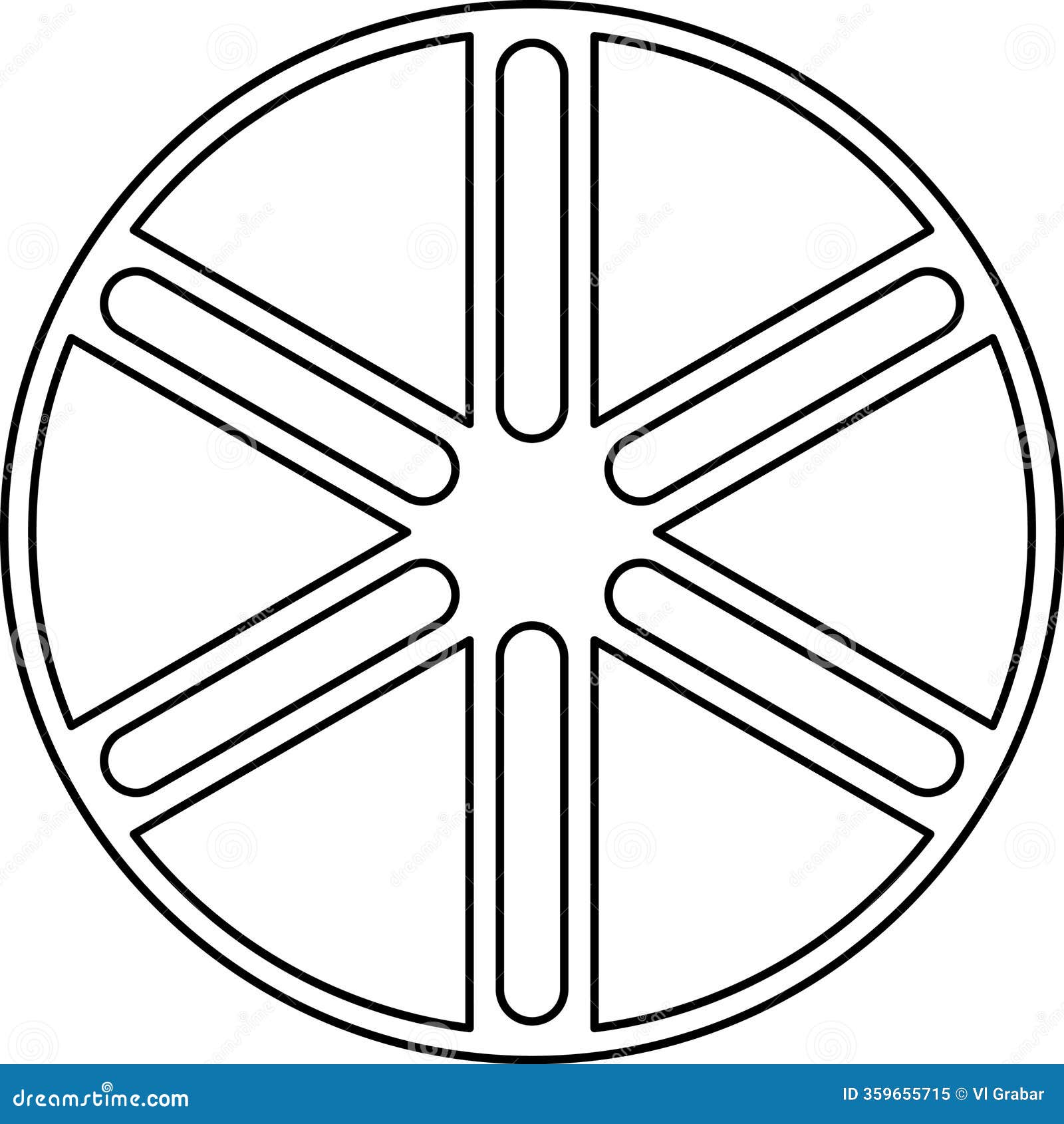 Car Wheel Rims Icon Vector Illustration. Stock Illustration ...