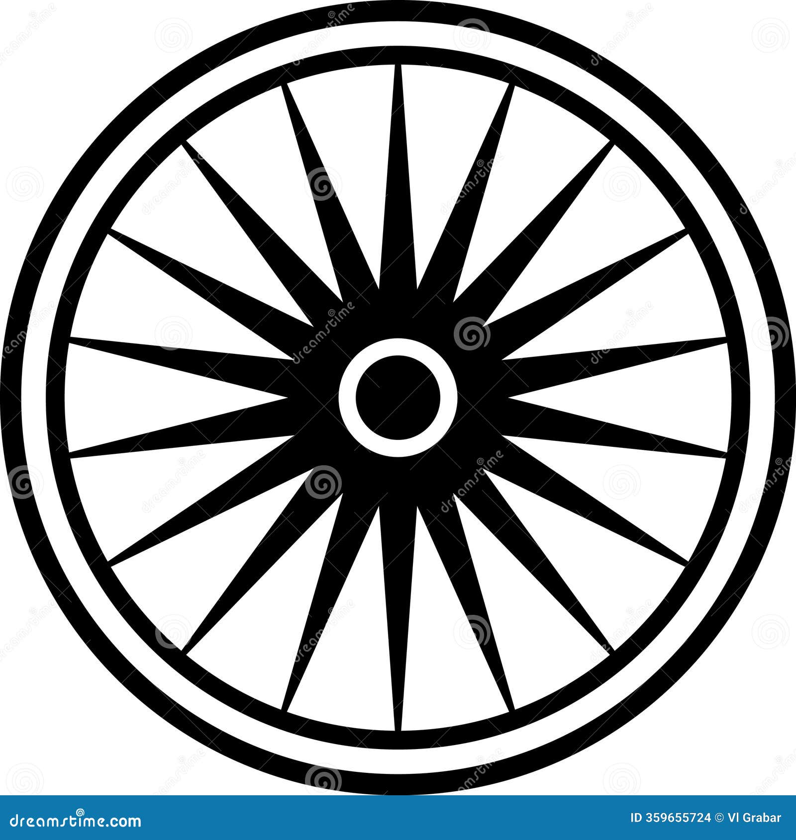 Car Wheel Rims Icon Vector Illustration. Stock Illustration ...