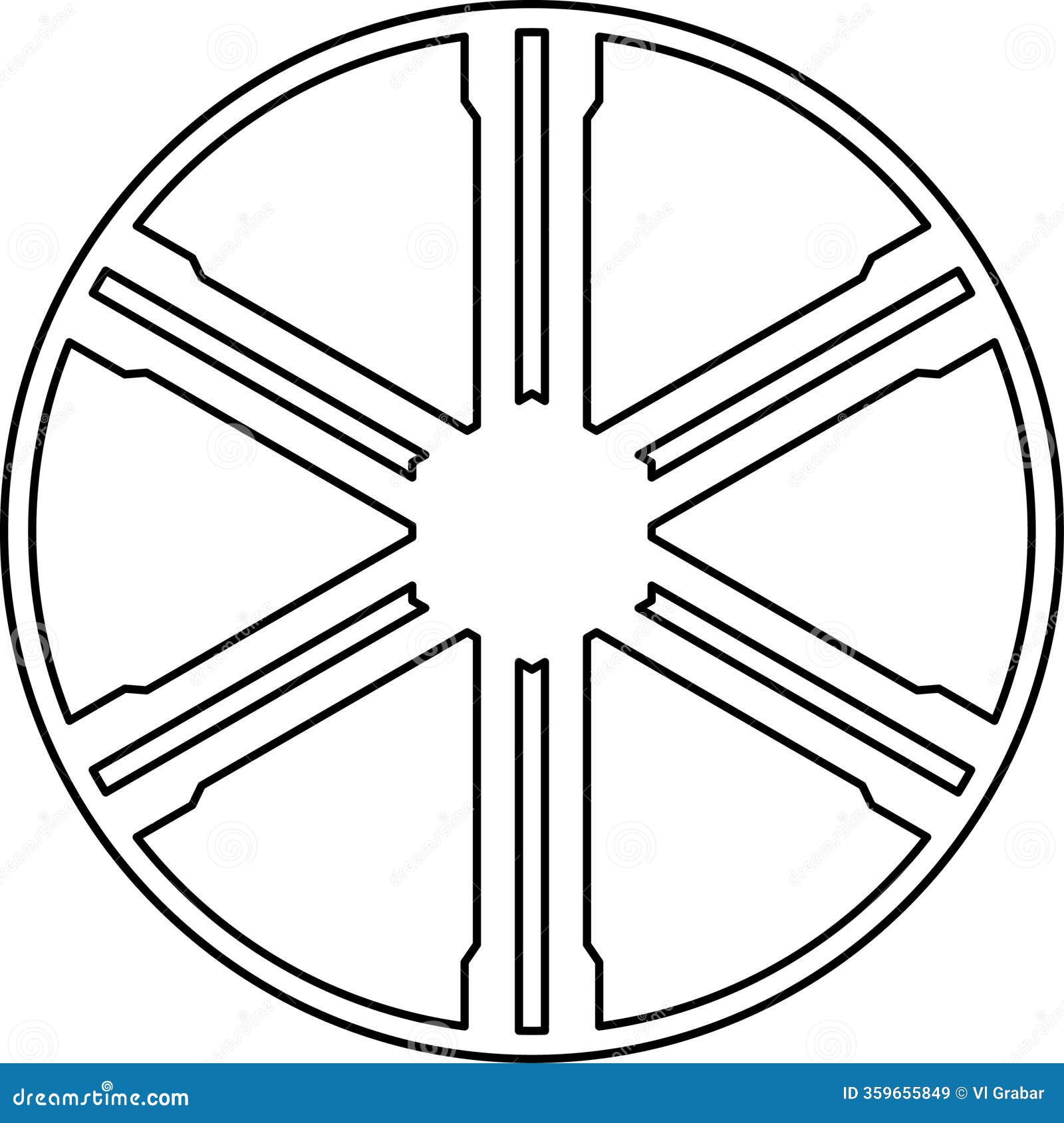 Car Wheel Rims Icon Vector Illustration. Stock Illustration ...