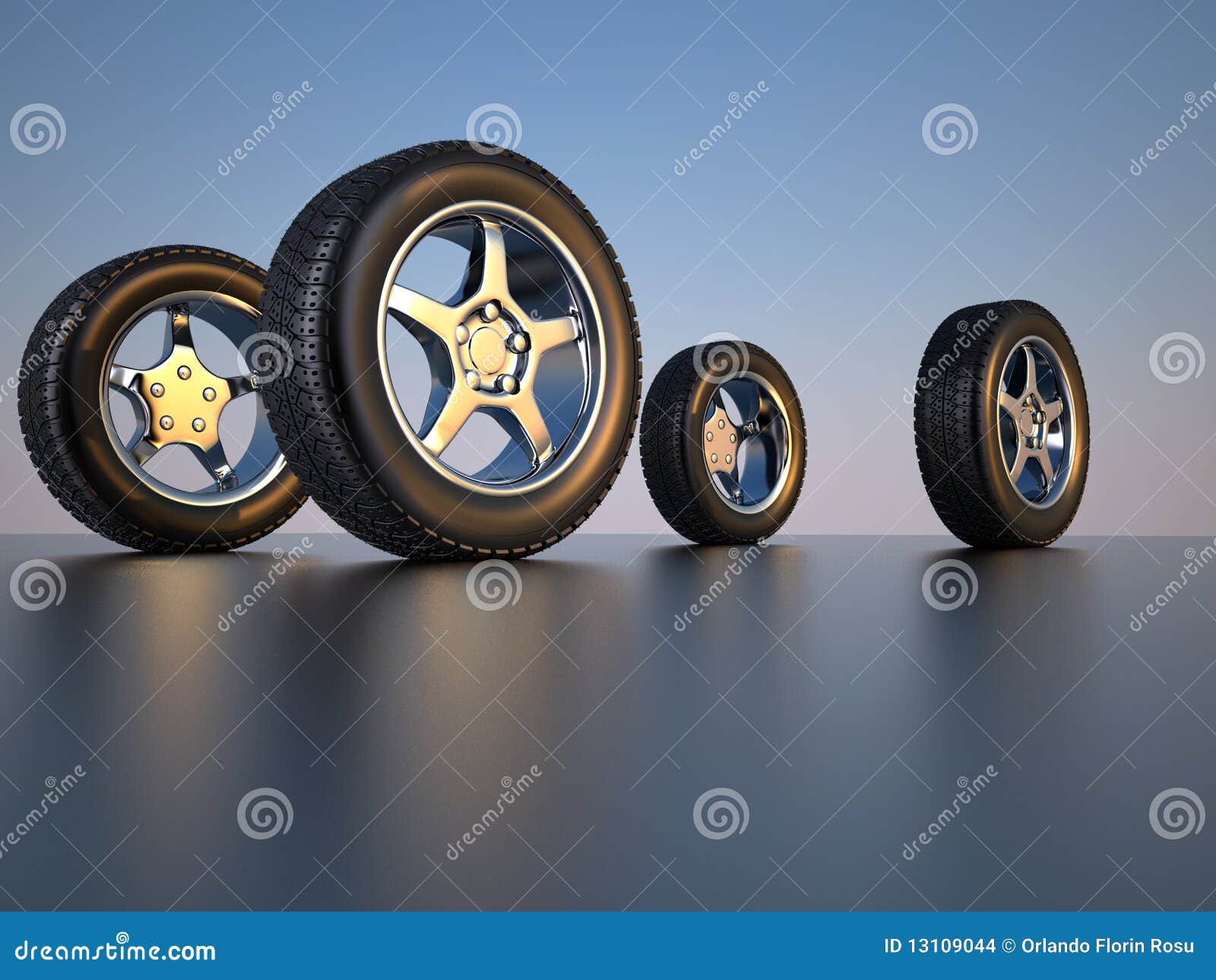 Car wheel tire stock illustration. Illustration of metal - 13109044