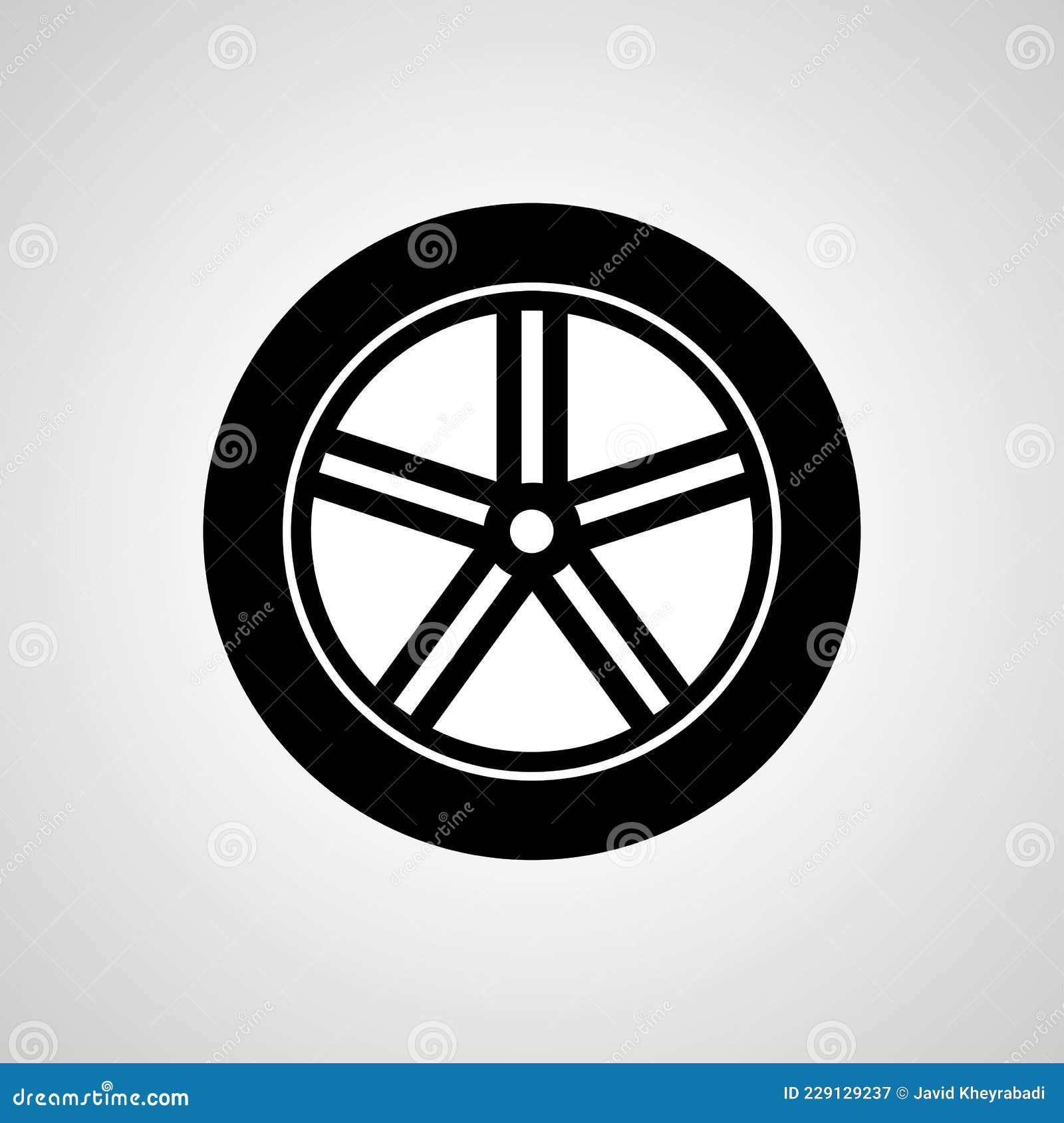 Car Wheel and Tire Line Icon. Tire Linear Outline Icon Stock ...