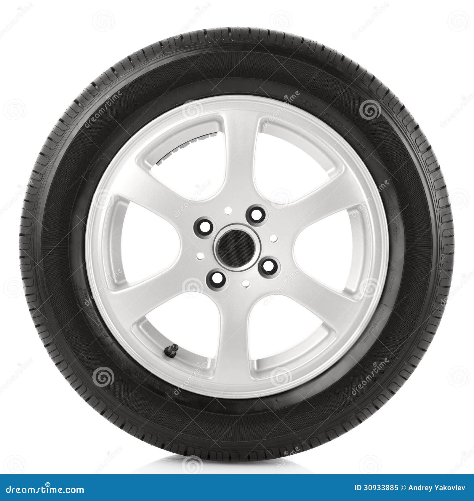 Car wheel stock image. Image of alloy, isolated, pattern - 30933885