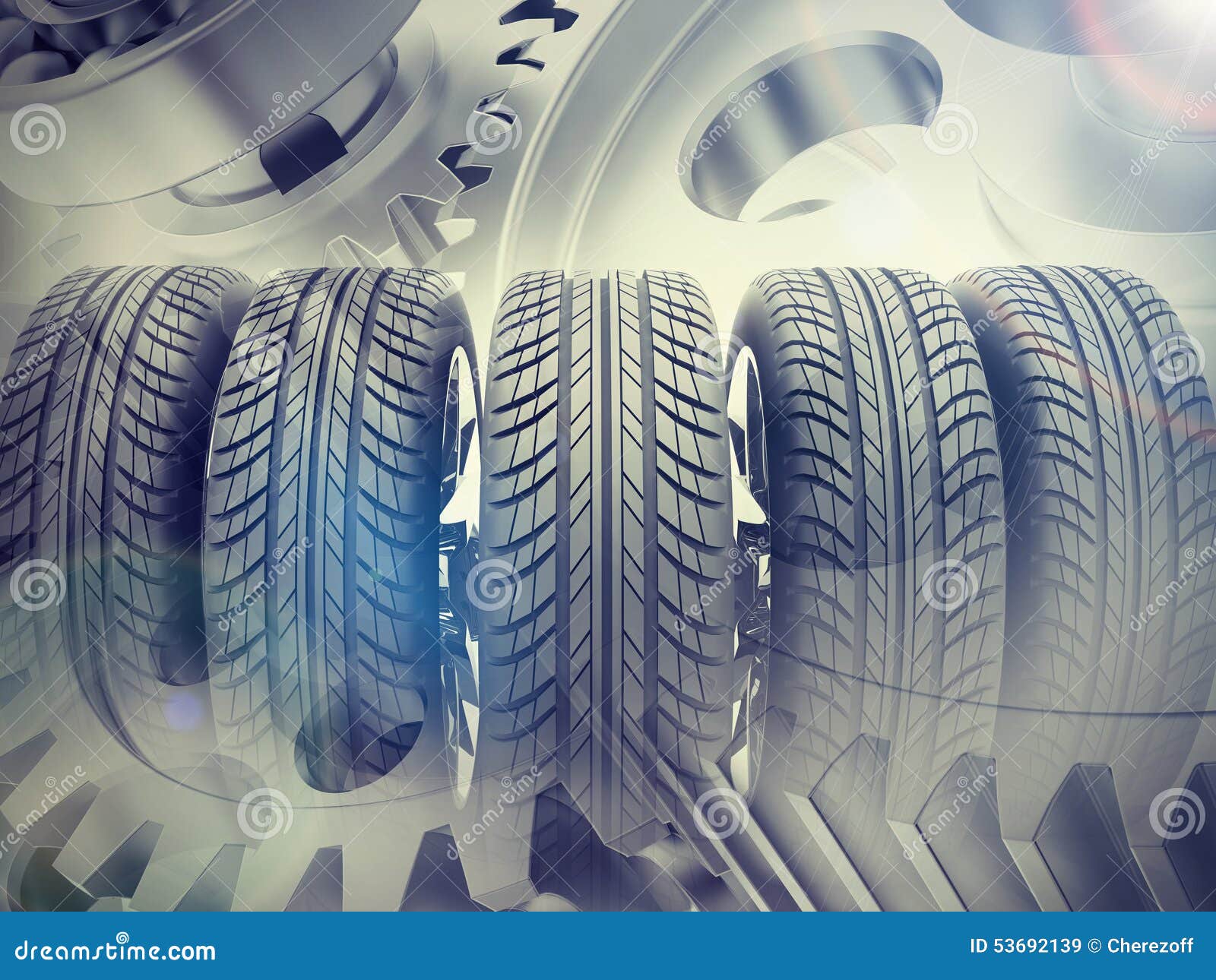 Car Wheels on Abstract Background Stock Image - Image of watchwork ...