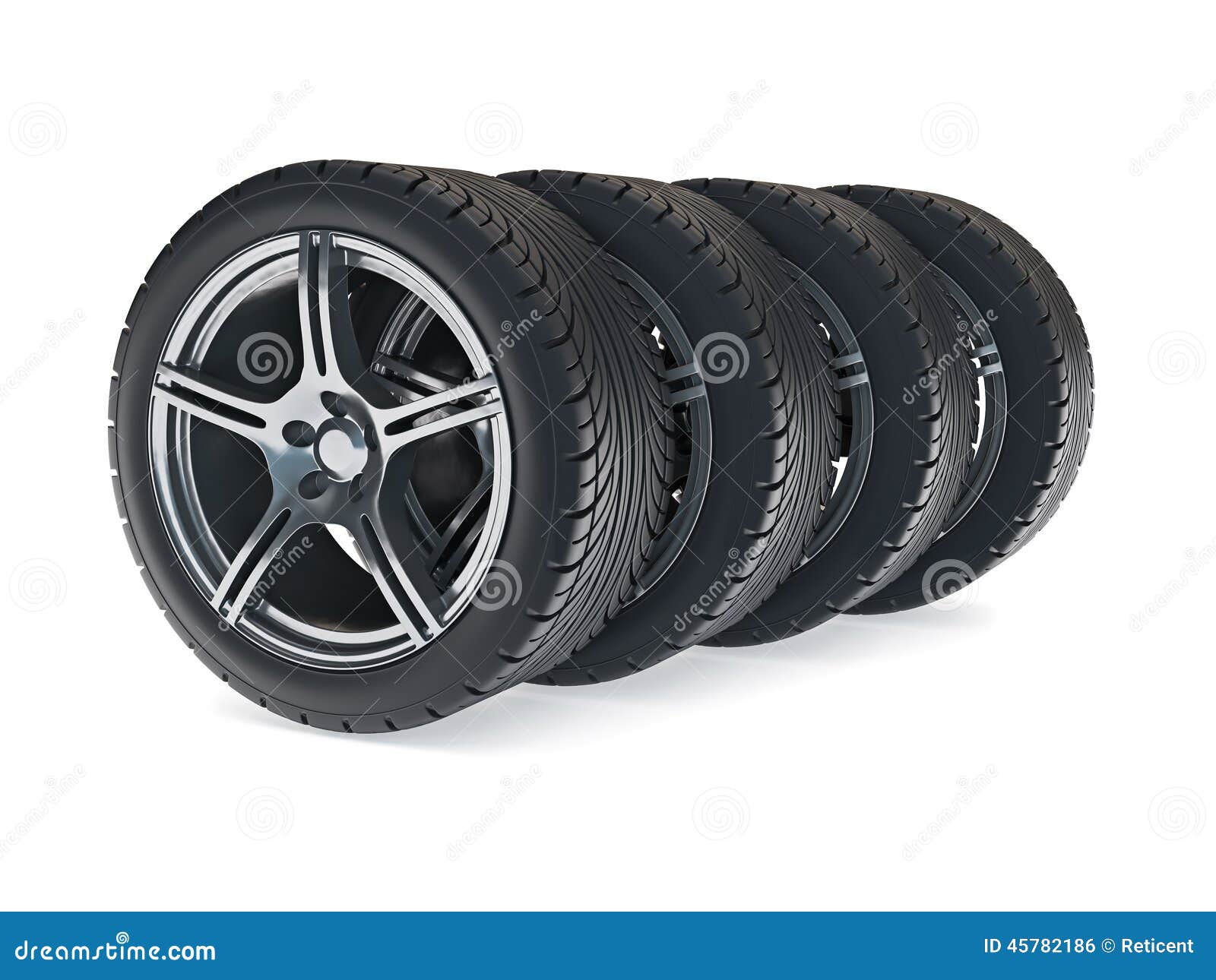 Car Wheels stock illustration. Illustration of black - 45782186