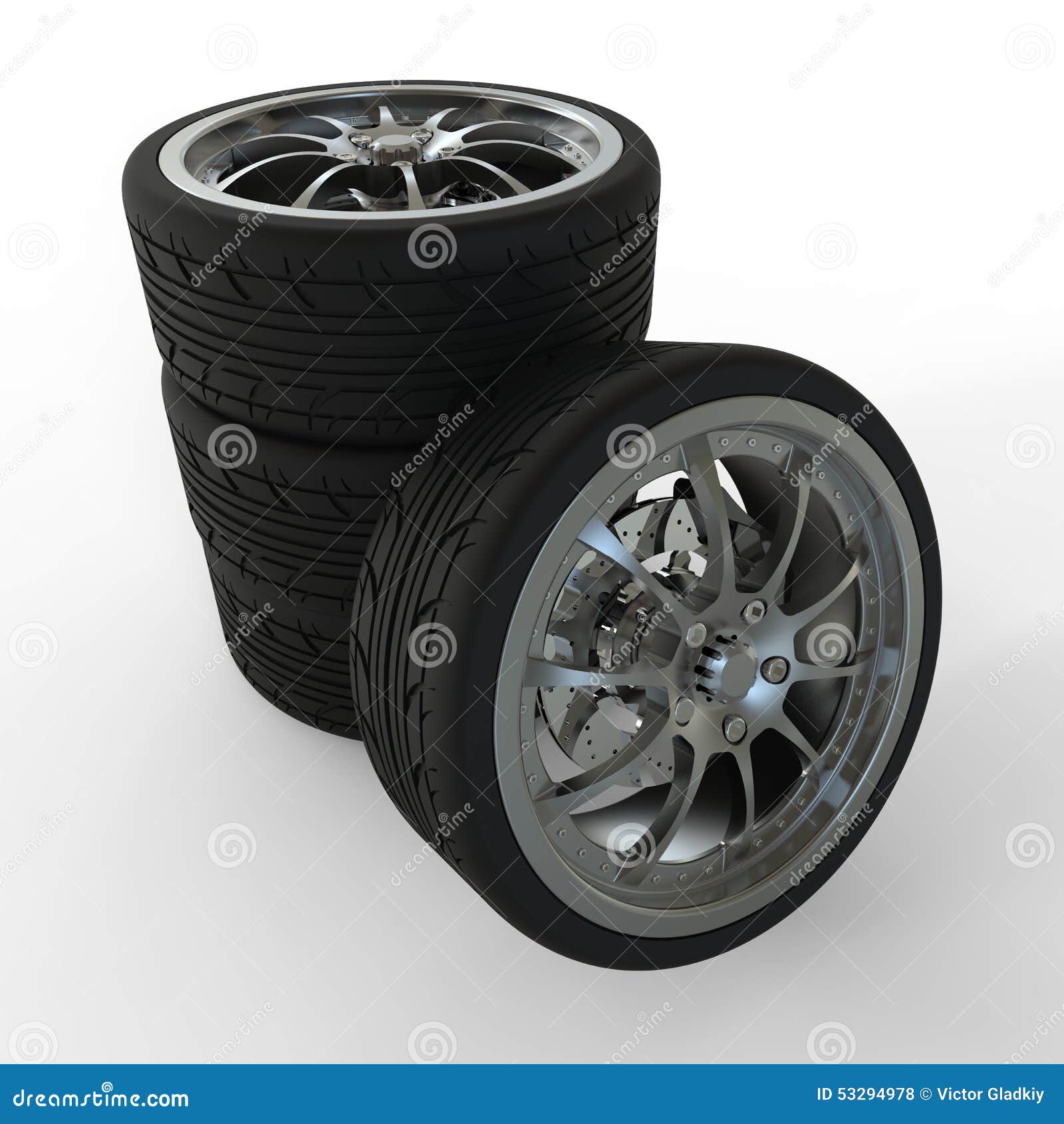 Car Wheels stock illustration. Illustration of automotive - 53294978
