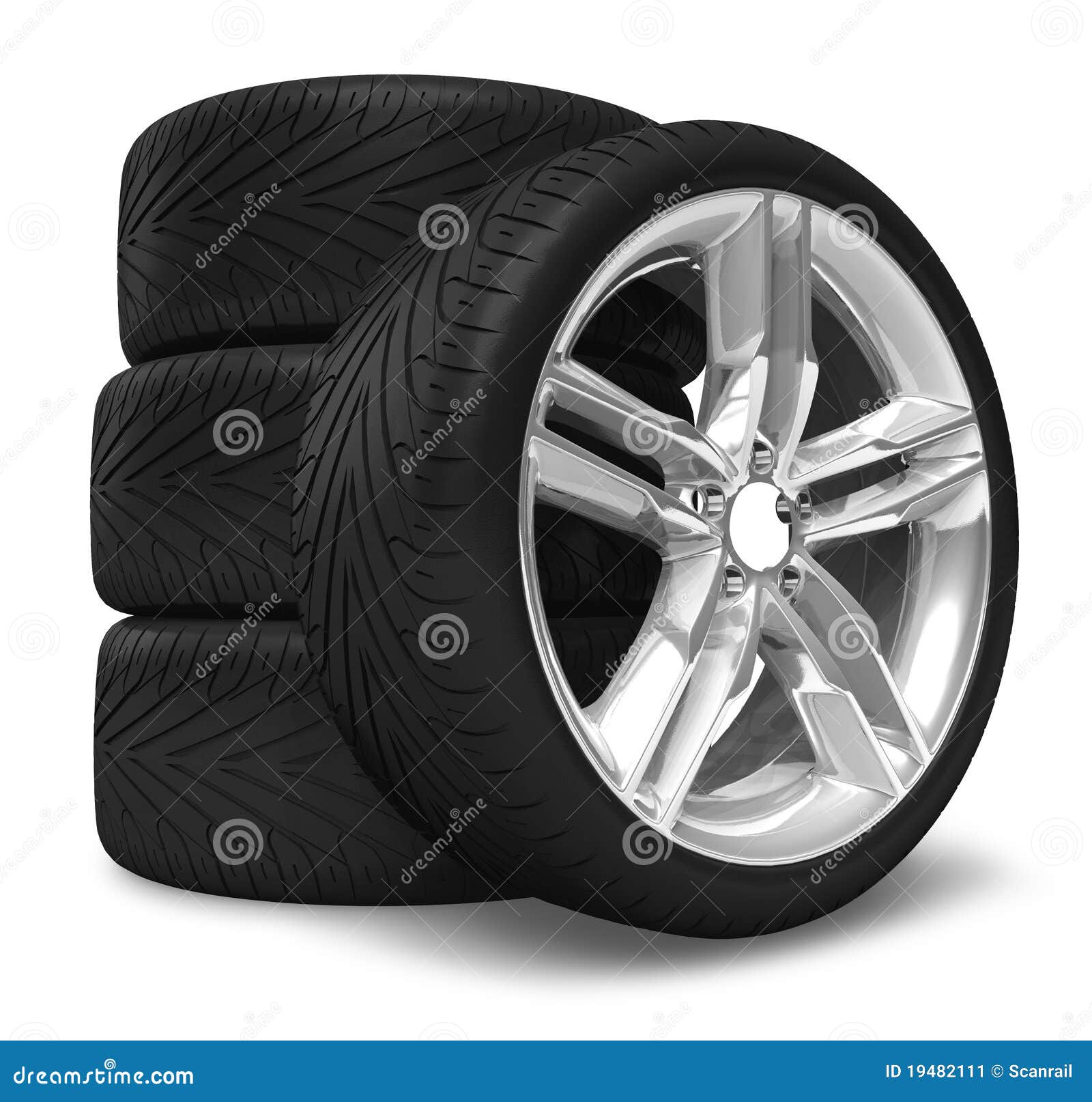 Car wheels set stock illustration. Illustration of stacked - 19482111