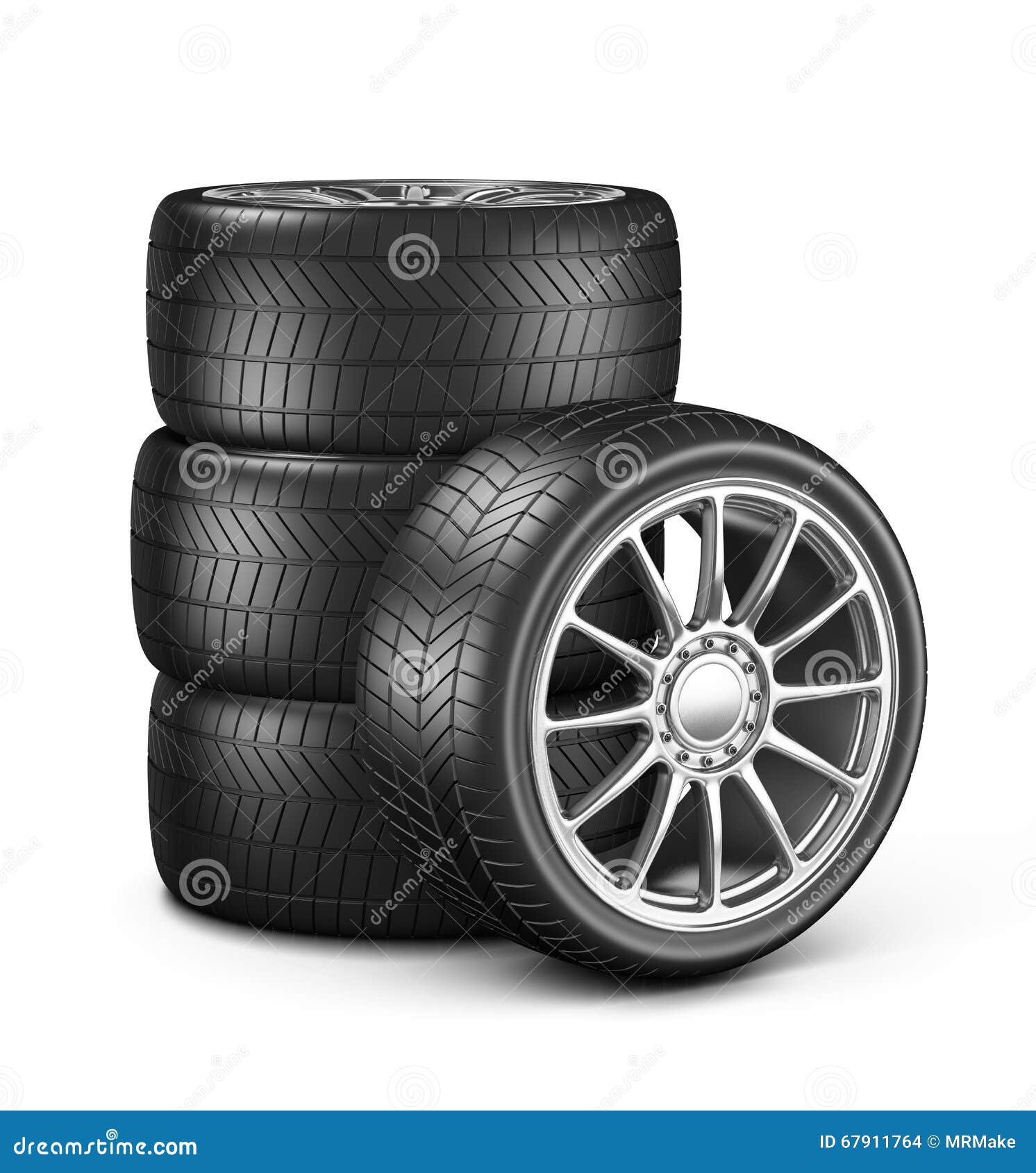 Car Wheels Set stock illustration. Illustration of alloy - 67911764