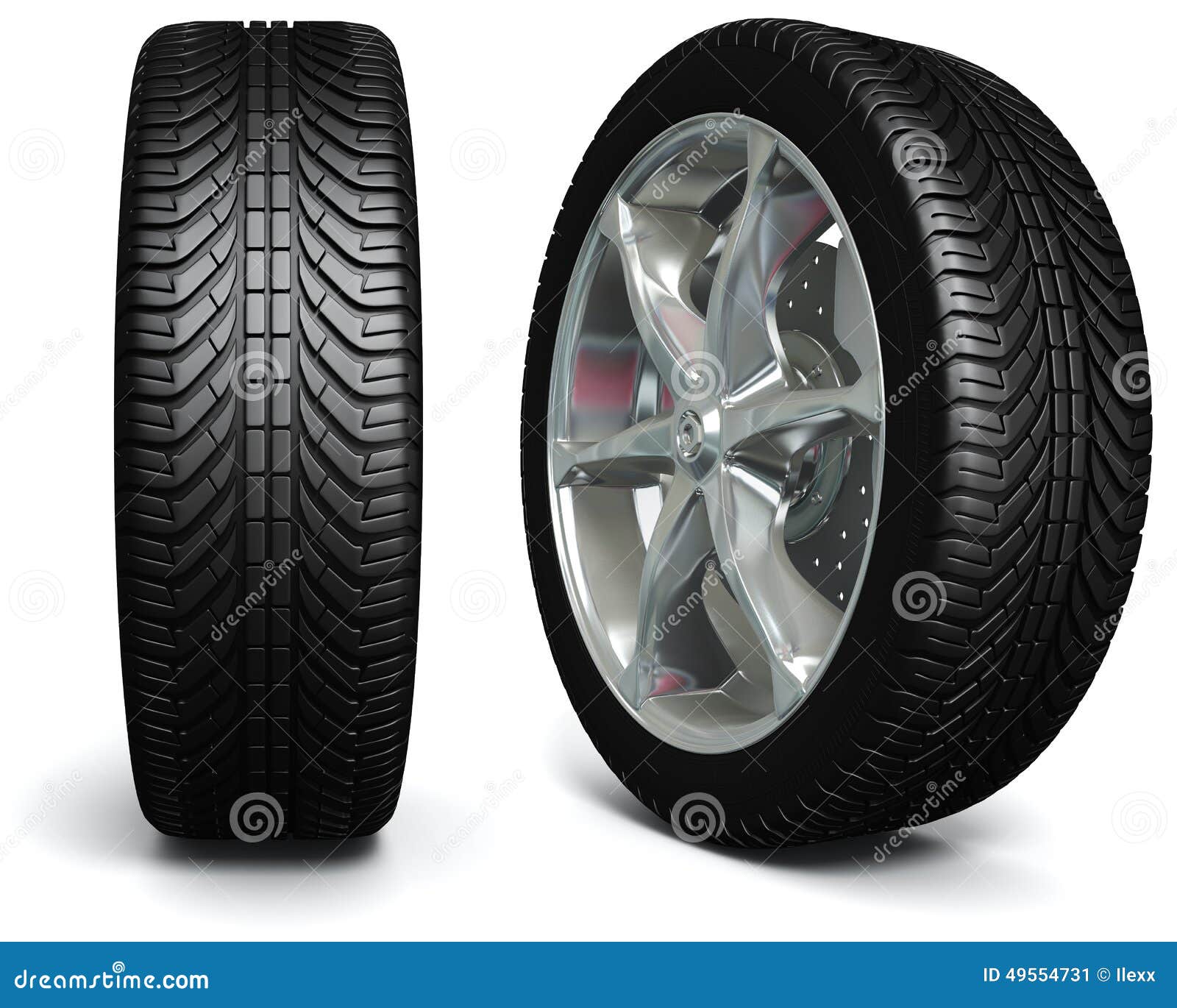 Car wheels stock illustration. Illustration of tire, automobile - 49554731