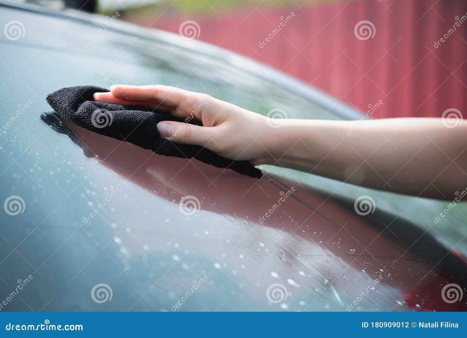 Car window cleaning stock photo. Image of holding, person - 180909012