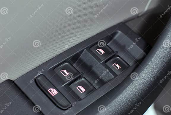 Car window control panel stock photo. Image of drive - 50581226