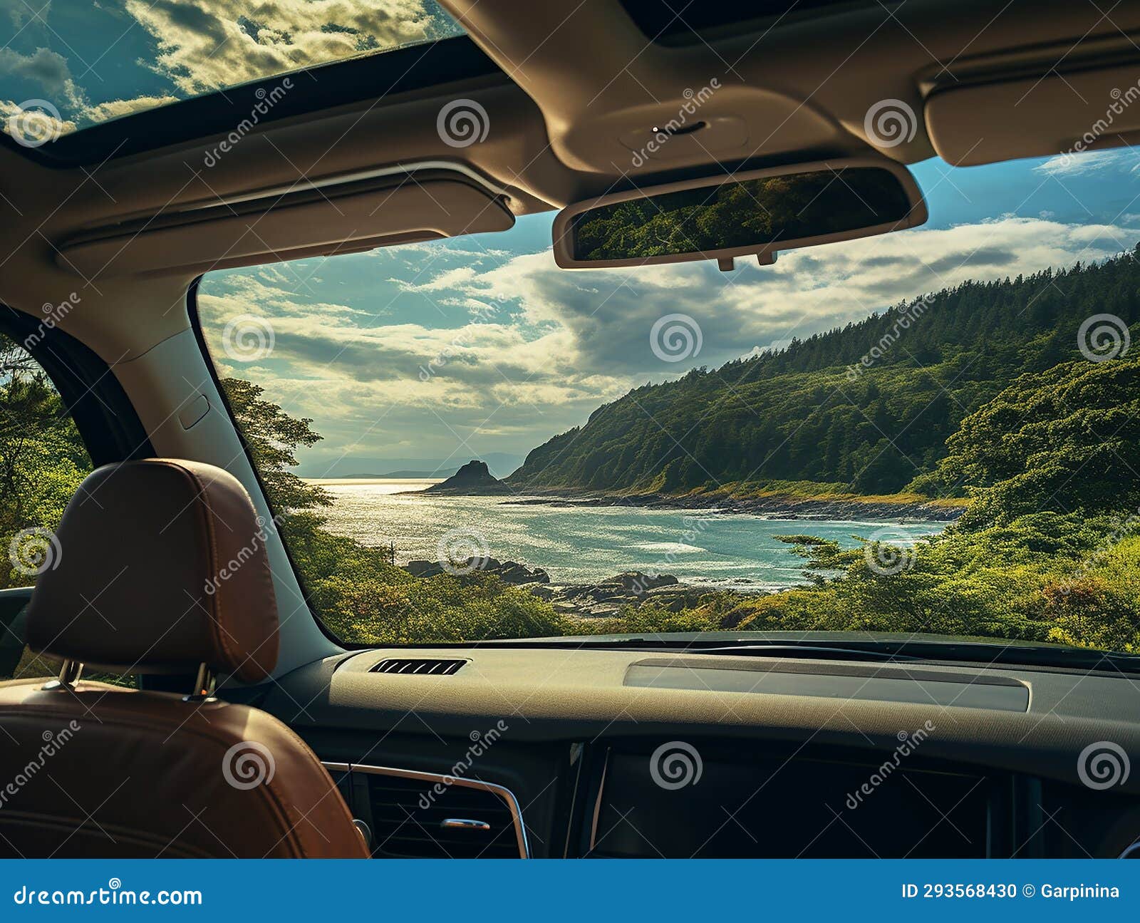 Car Window View from Inside or from Outside Stock Illustration ...