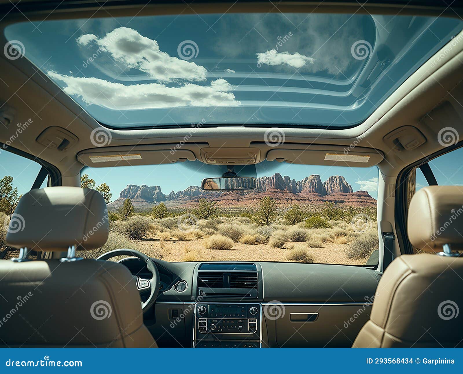 Car Window View from Inside or from Outside Stock Illustration ...