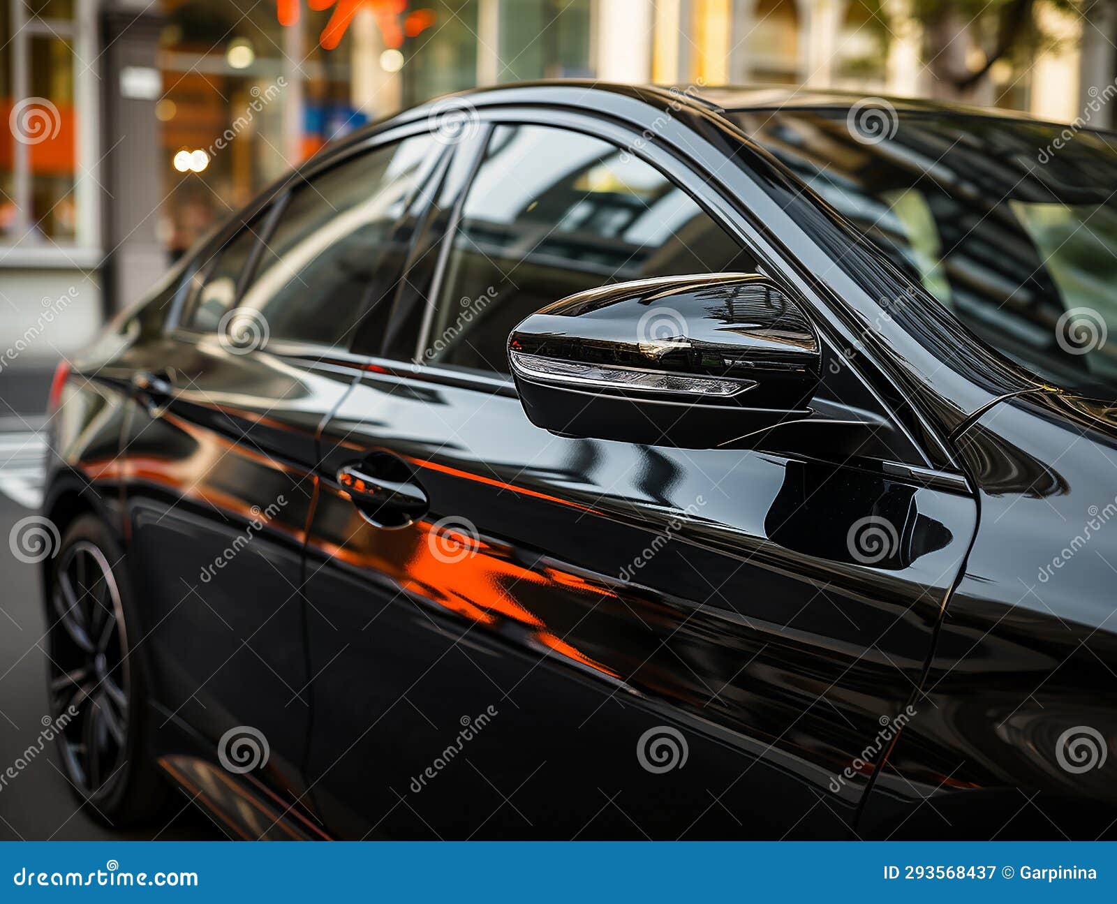 Car Window View from Inside or from Outside Stock Illustration ...