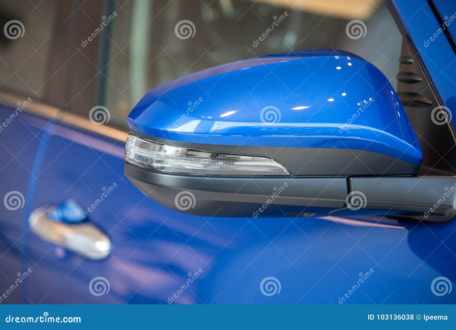 Car Windows and Side Mirror Stock Photo - Image of modern, closeup ...