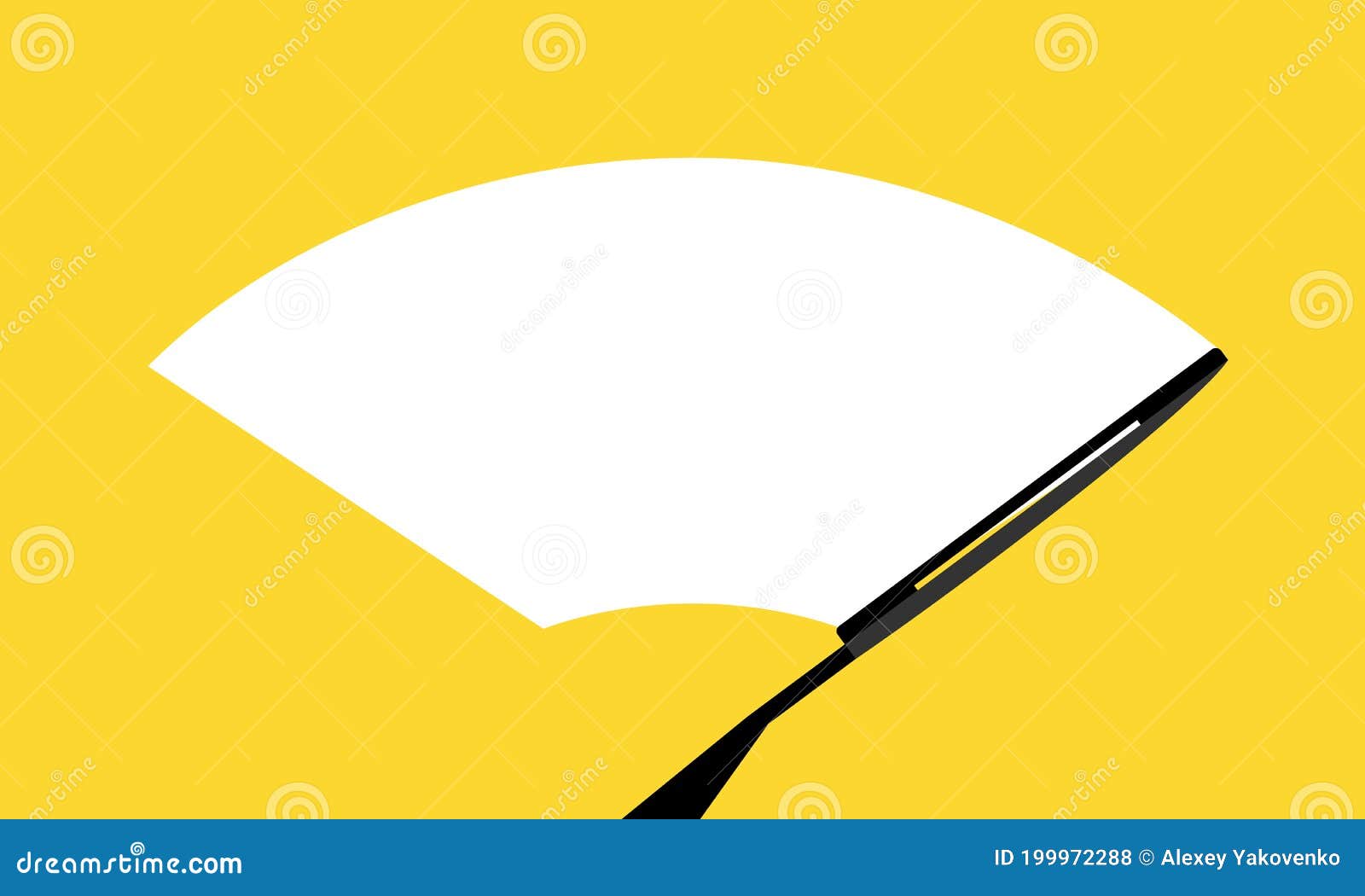 Car Windscreen Wipe Glass, Wiper Cleans the Windshield Banner. Vector ...