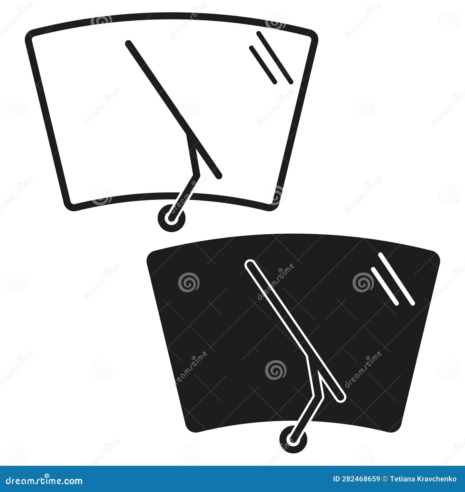 Car Windscreen Wiper Icon. Vector Illustration. Stock Image Stock ...