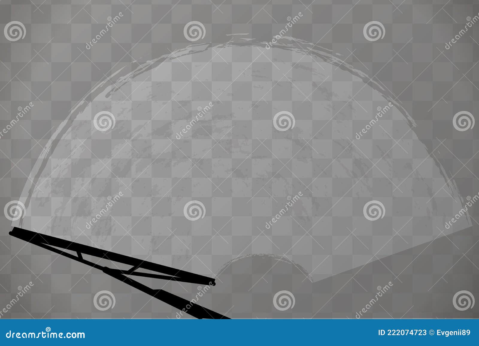 Car Windscreen with Wiper Wipers Stock Vector - Illustration of object ...