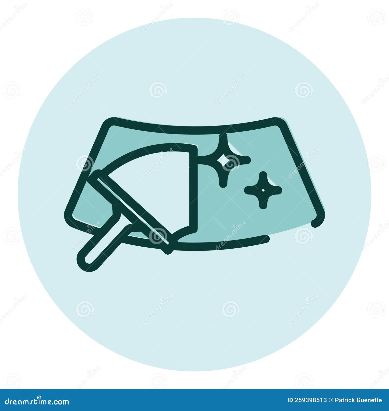 Car Windshield Cleaning, Icon Stock Vector - Illustration of silhouette ...