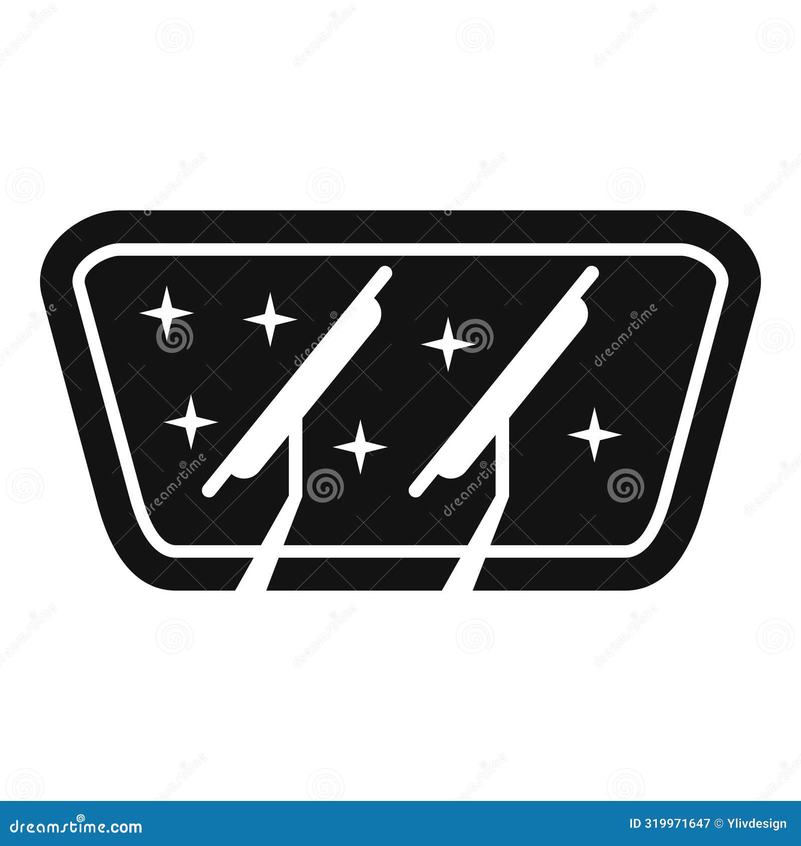 Car Windshield Defrost Symbol Icon Stock Vector - Illustration of ...
