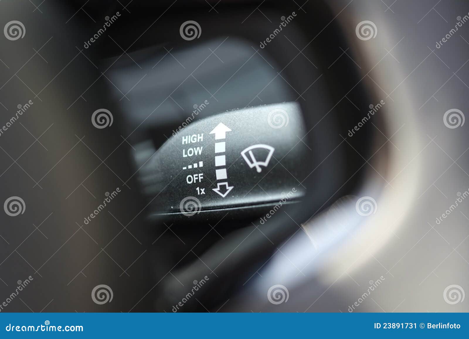 Car Wiper Controller. Automobile Windshield Wipers Switch Stock ...