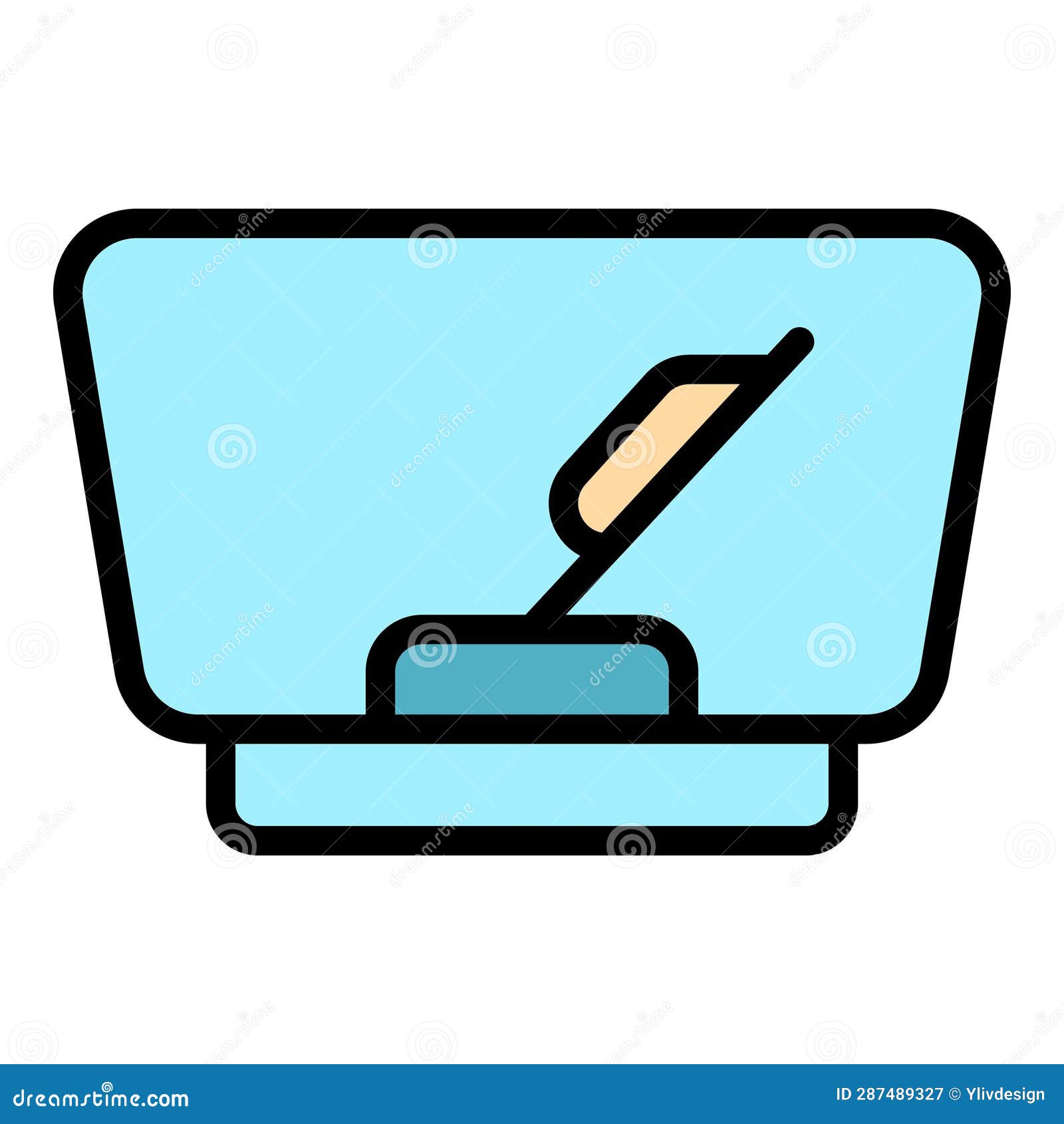 Car Windshield Wiper Icon Vector Flat Stock Illustration - Illustration ...