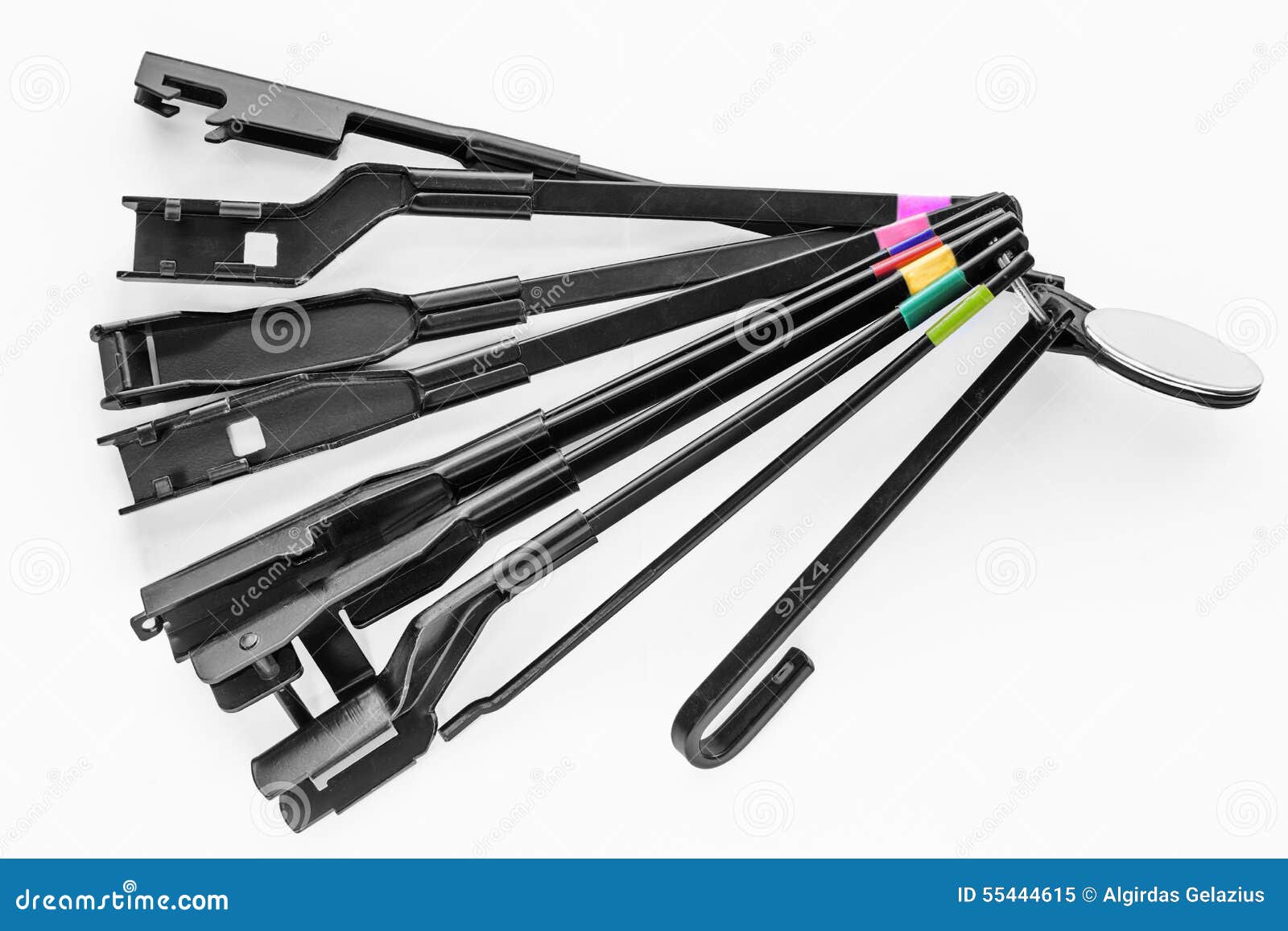 Car Windshield Wiper Mounting Examples Stock Image - Image of glass ...