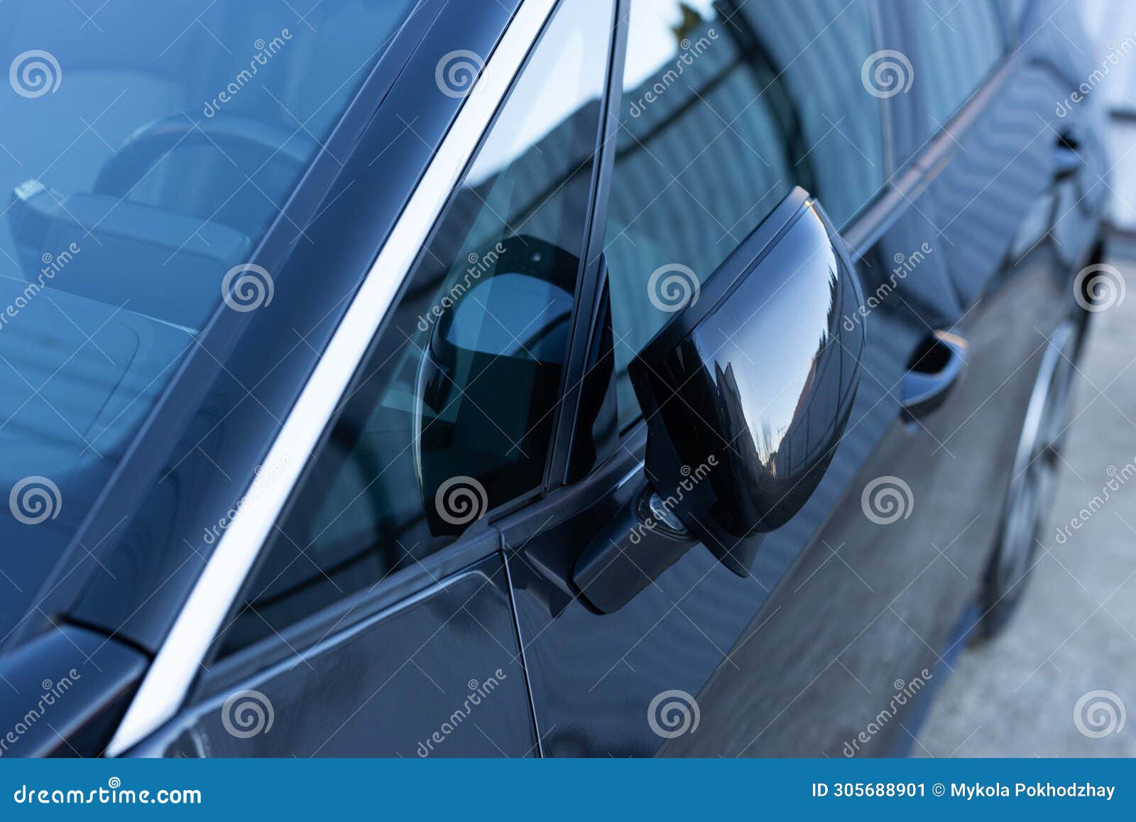 Car Wing Mirror or Side Mirror. Assembly of Mirrors Stock Image - Image ...