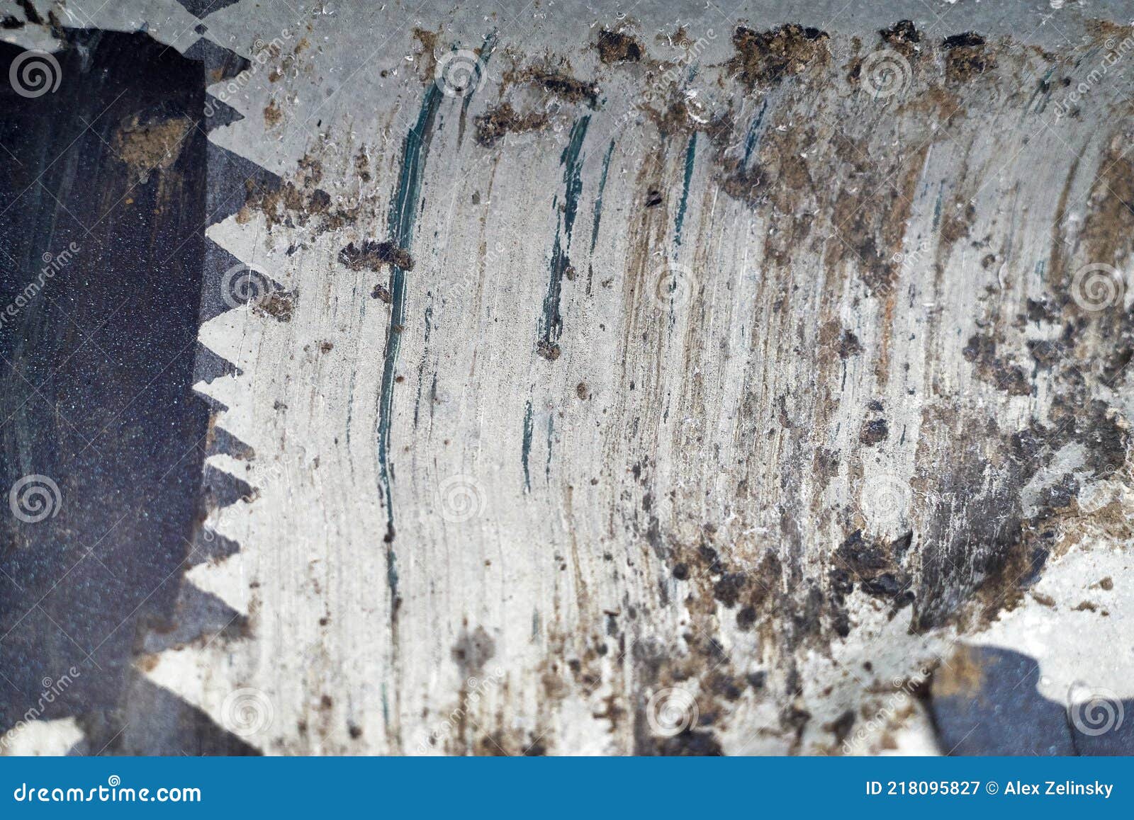 Severely Scratched Wing of a Car Damaged in a Car Crash Stock Image ...