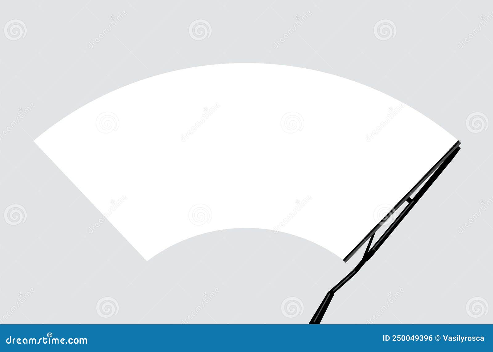 Car Wiper Windshield Winter Clean Front Window Background. Vector ...