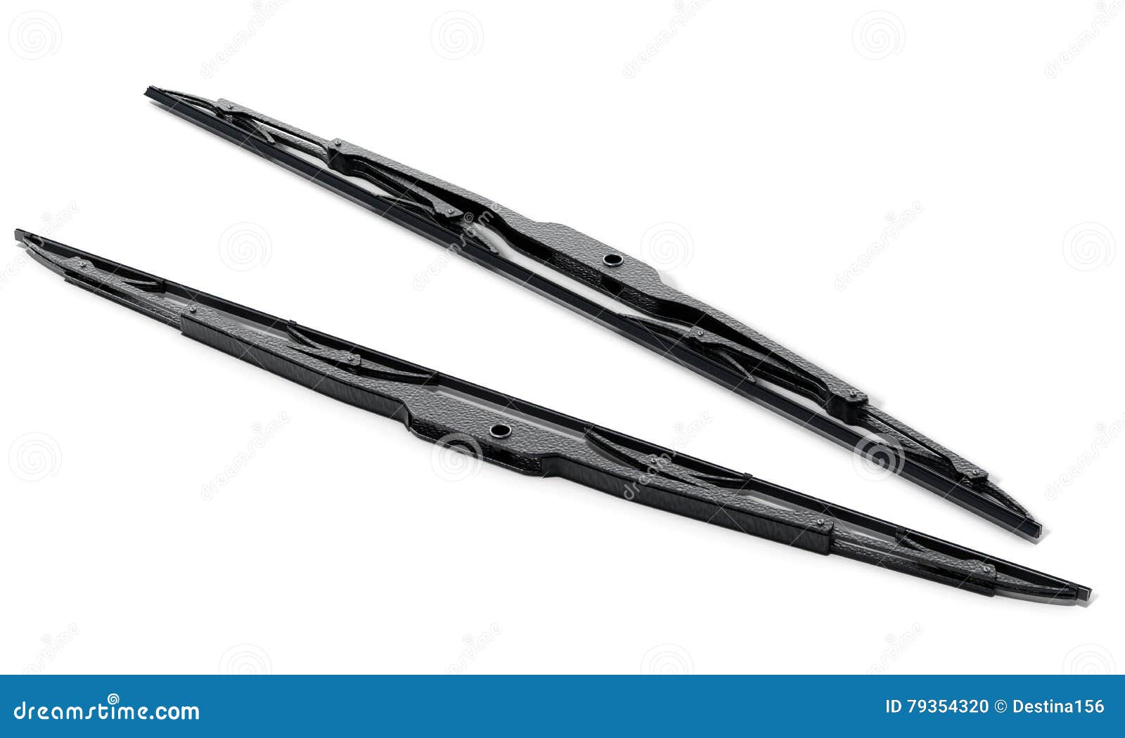 Car Wipers Isolated On White Background. 3D Illustration Royalty-Free ...