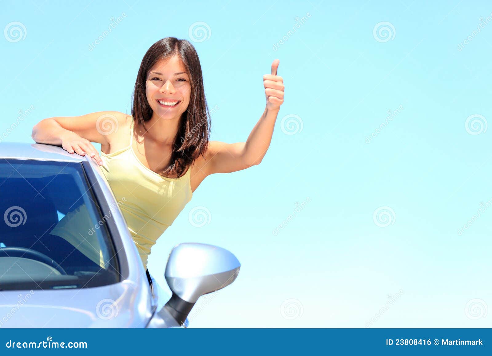 Car woman driver happy stock photo. Image of outside - 23808416