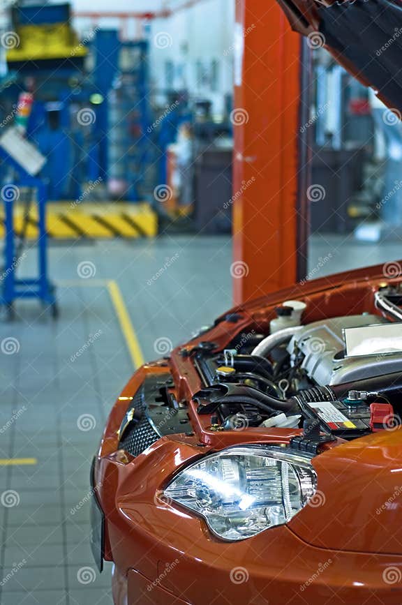 Car in workshop stock photo. Image of service, open, place - 6001186